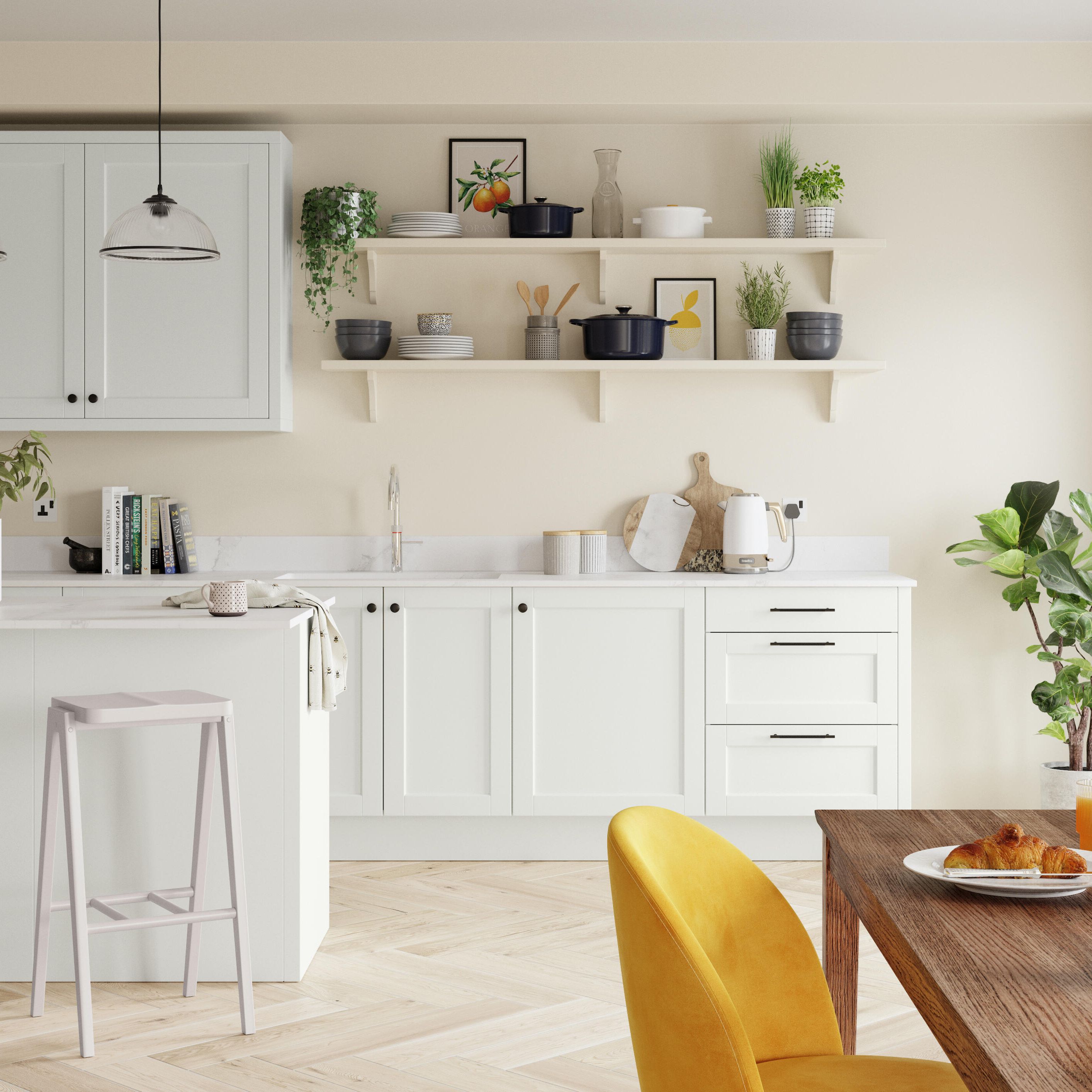 Dulux Easycare Kitchen Natural calico Matt Emulsion paint, 2.5L