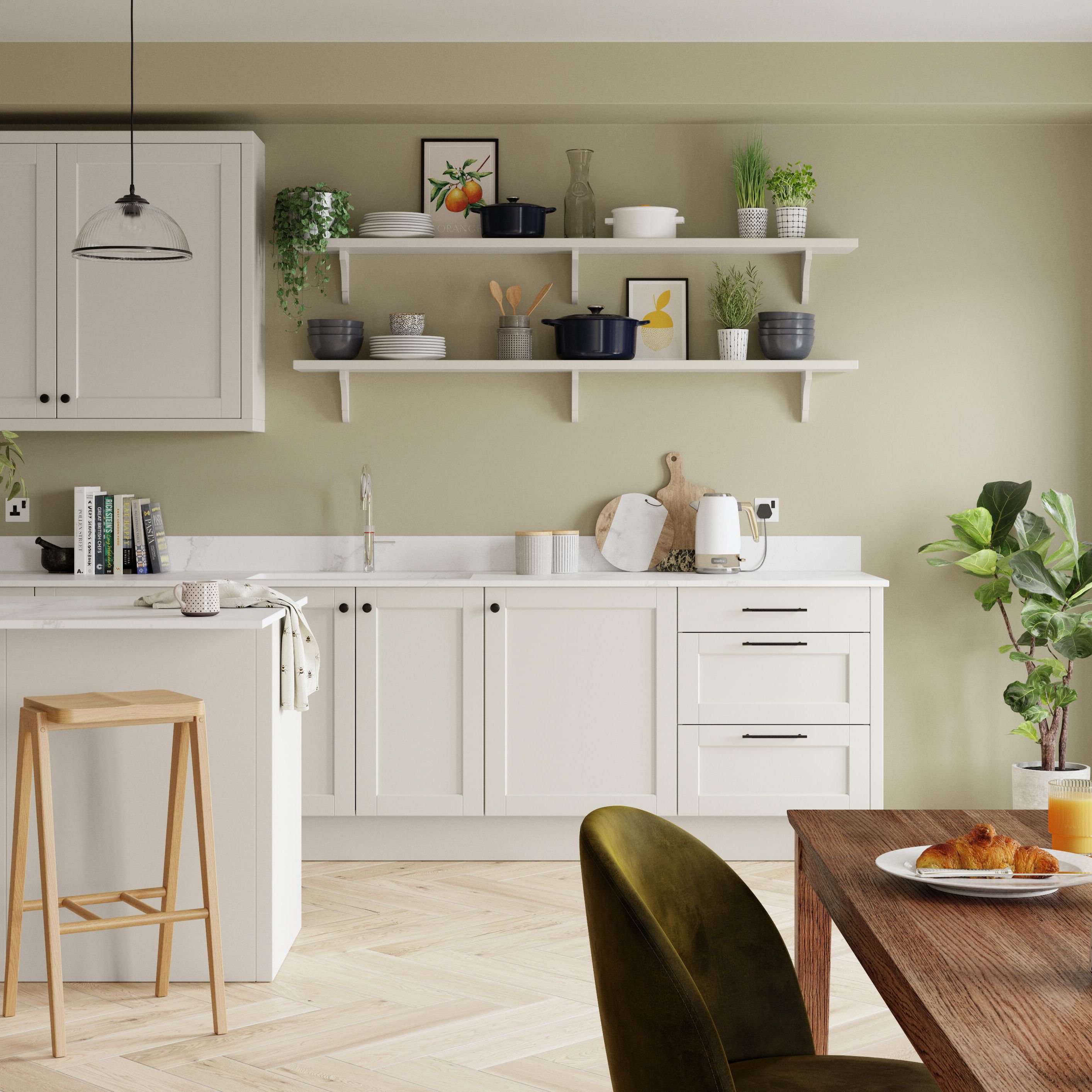 Dulux Easycare Kitchen Overtly olive Matt Wall & ceiling Emulsion paint ...