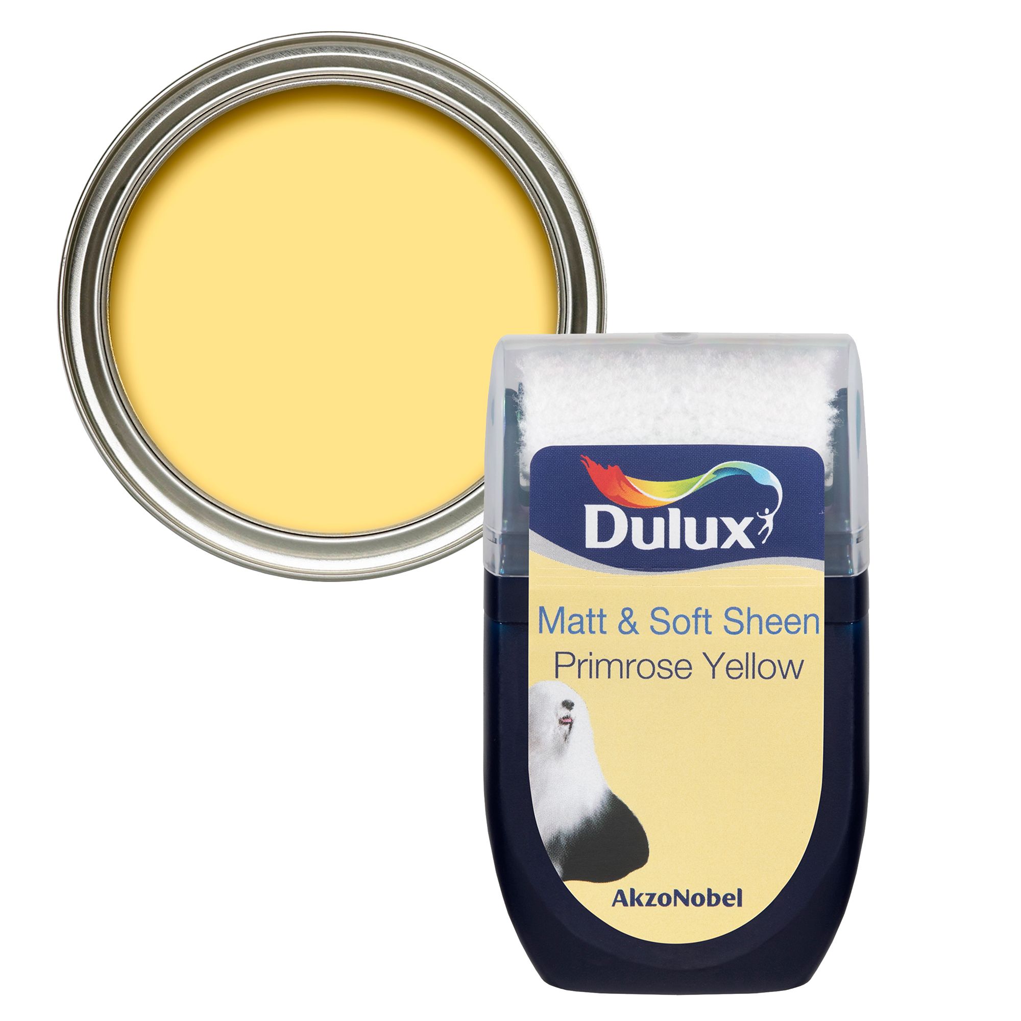 Dulux Easycare Primrose yellow Vinyl matt Emulsion paint, 30ml | DIY at B&Q