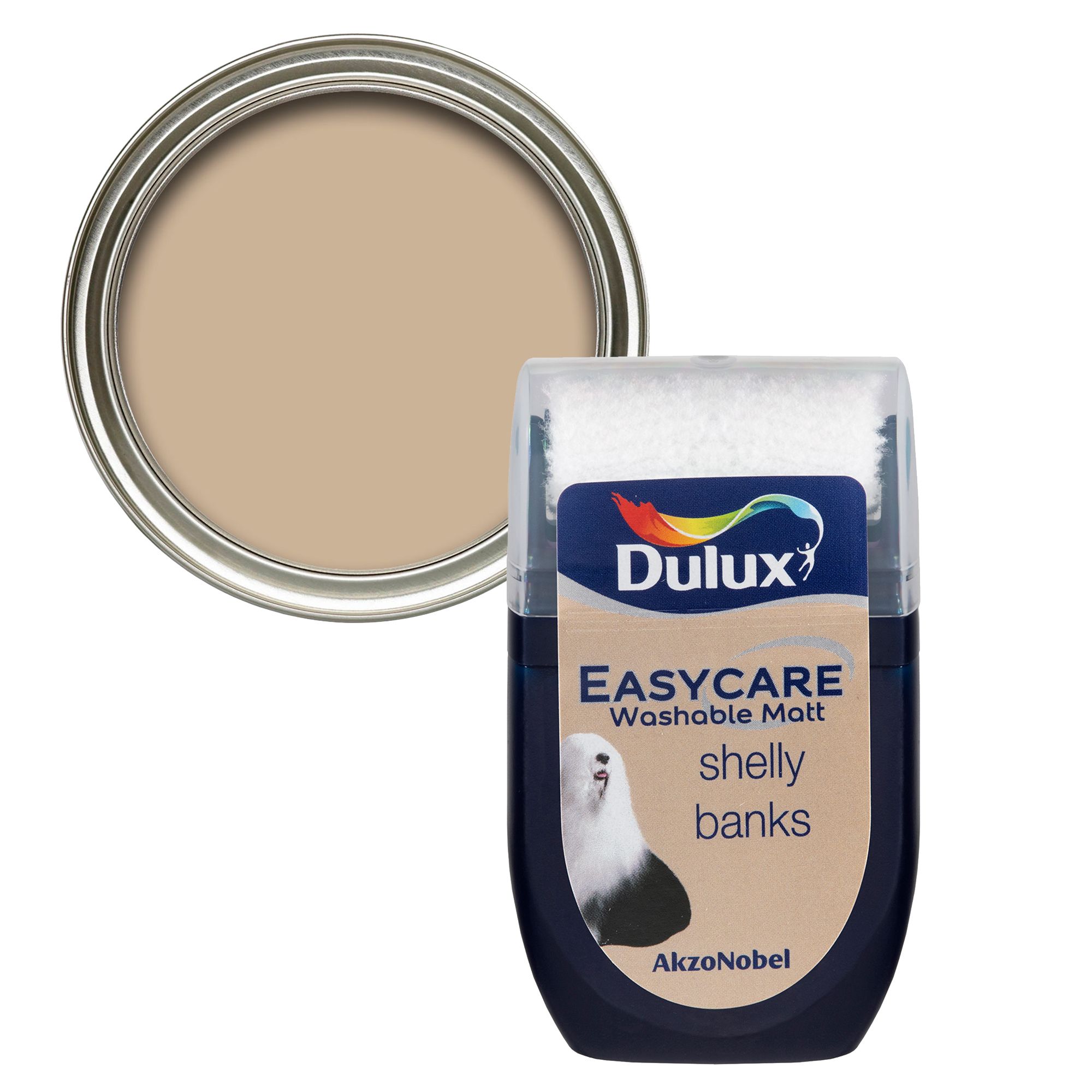 Dulux Easycare Shelly banks Flat matt Emulsion paint, 30ml