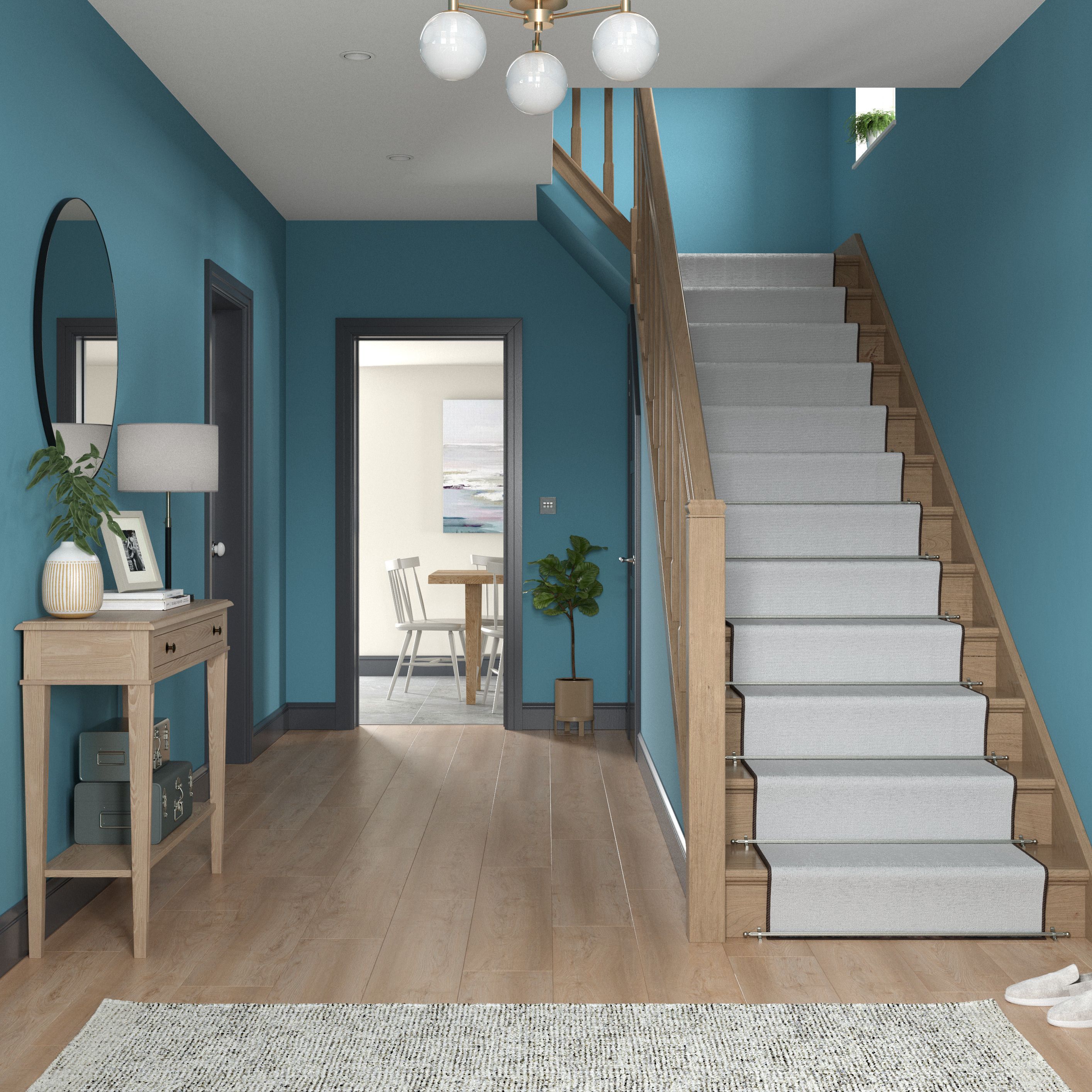 Dulux Easycare Stonewashed Blue Matt Wall paint, 2.5L | DIY at B&Q