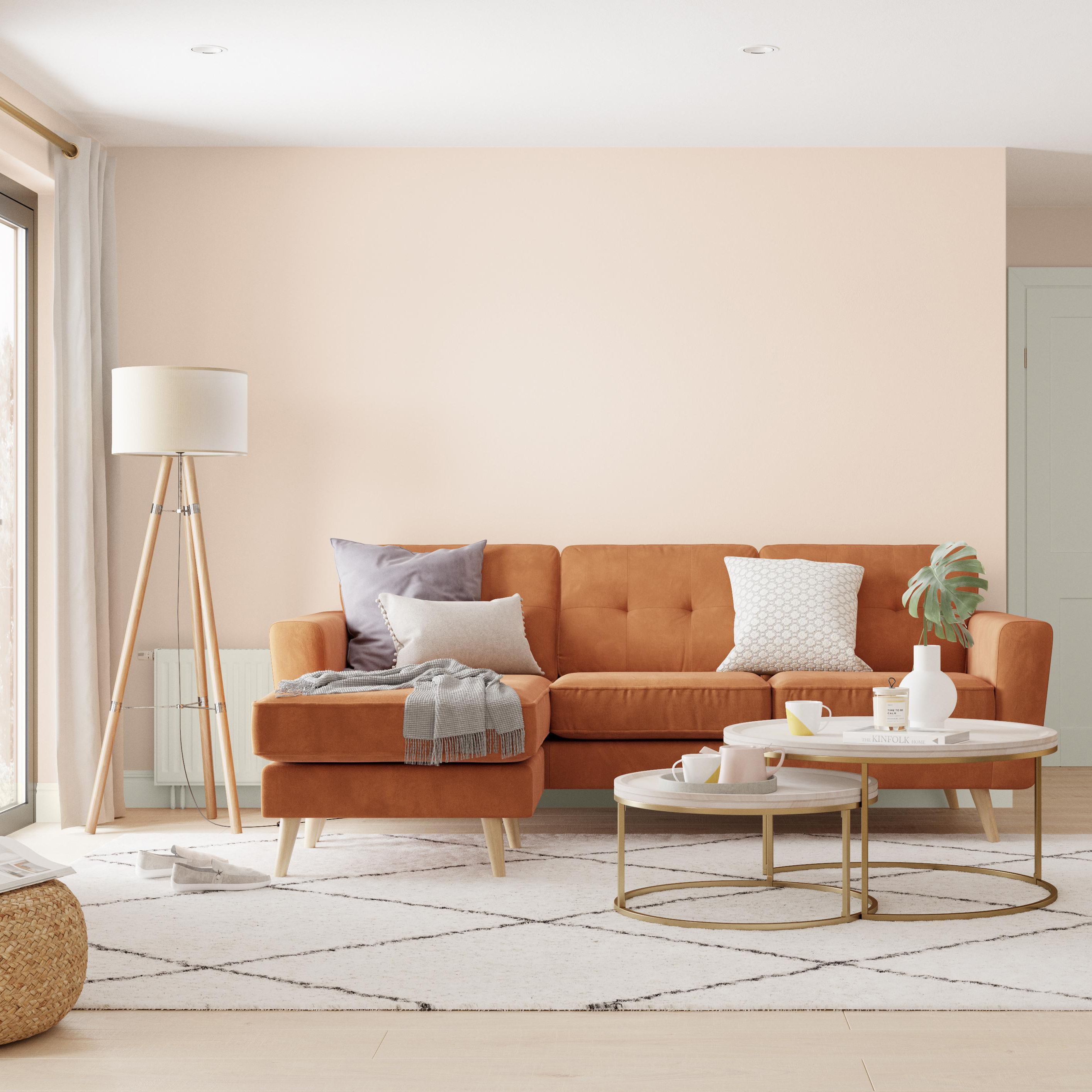 Dulux Easycare Washable & Tough Soft peach Matt Wall & ceiling Emulsion ...