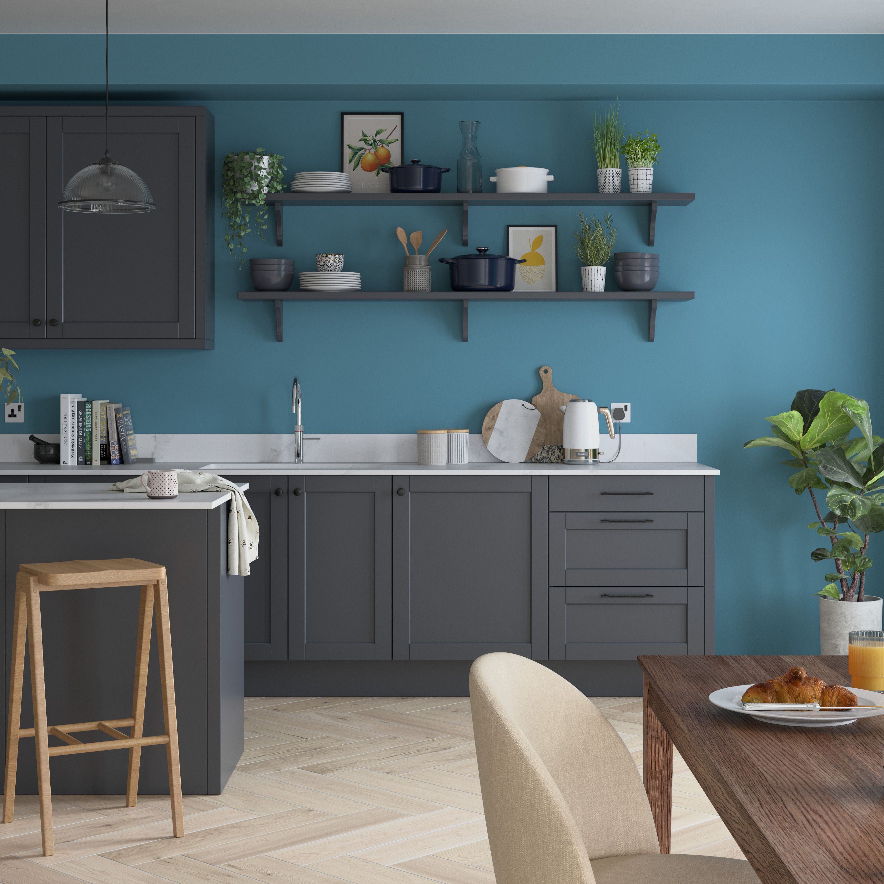 Dulux Easycare Washable & Tough Stonewashed Blue Matt Wall paint, 30ml