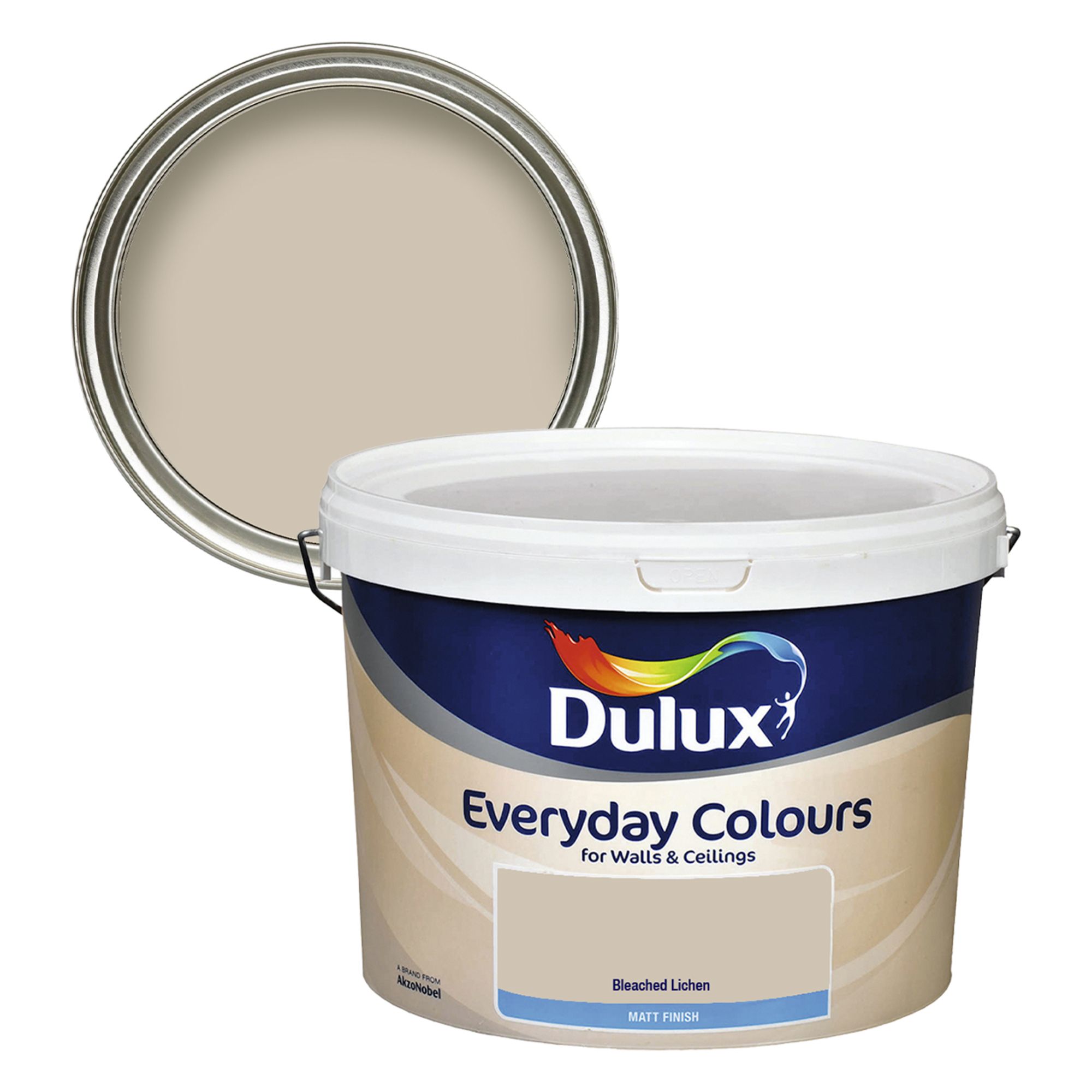 Dulux Everyday Colours Bleached Lichen Vinyl matt Emulsion paint, 10L ...