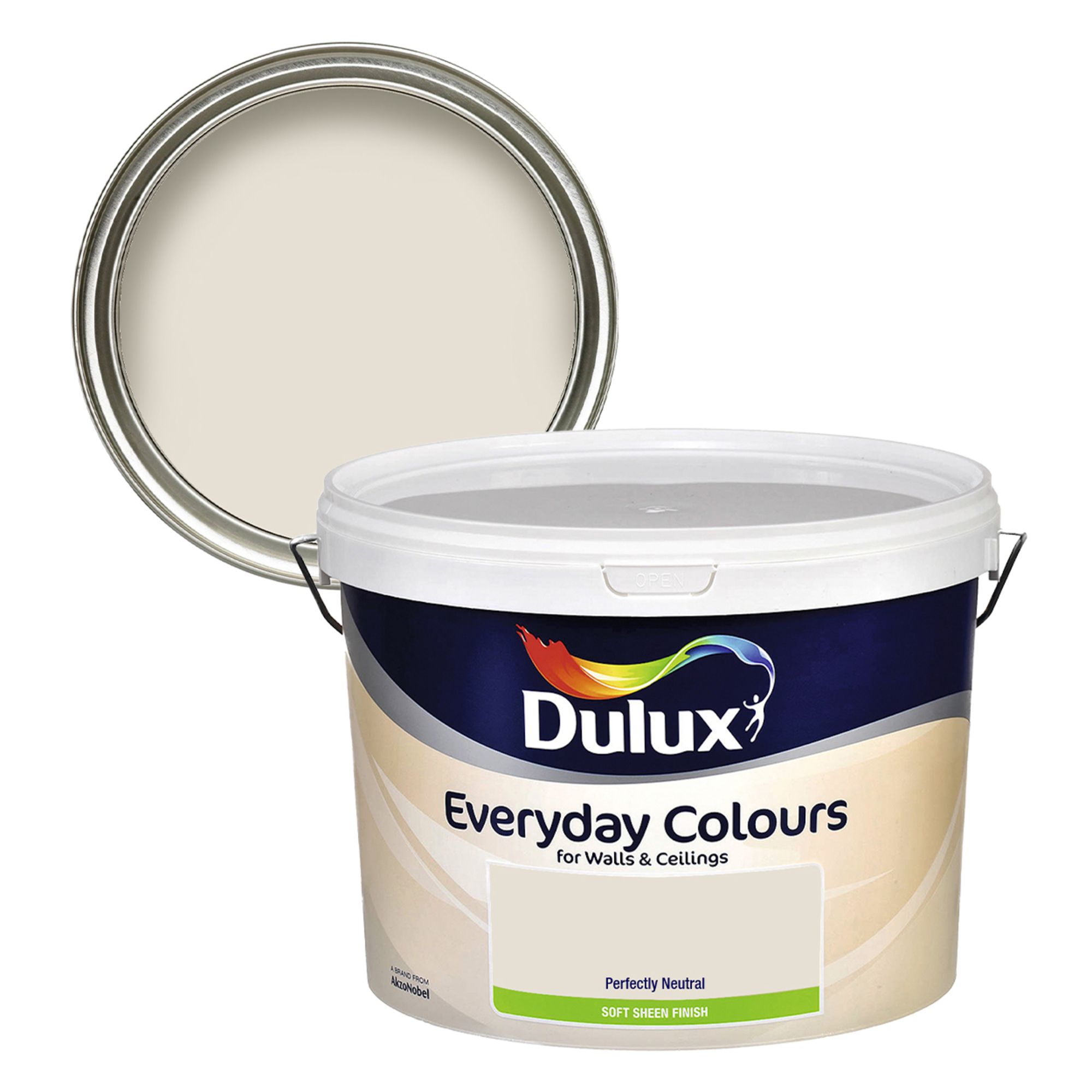 Dulux Everyday Colours Perfectly Neutral Soft sheen Emulsion paint, 10L ...