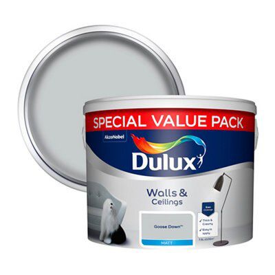 Dulux Goose down Matt Emulsion paint, 7.5L | DIY at B&Q