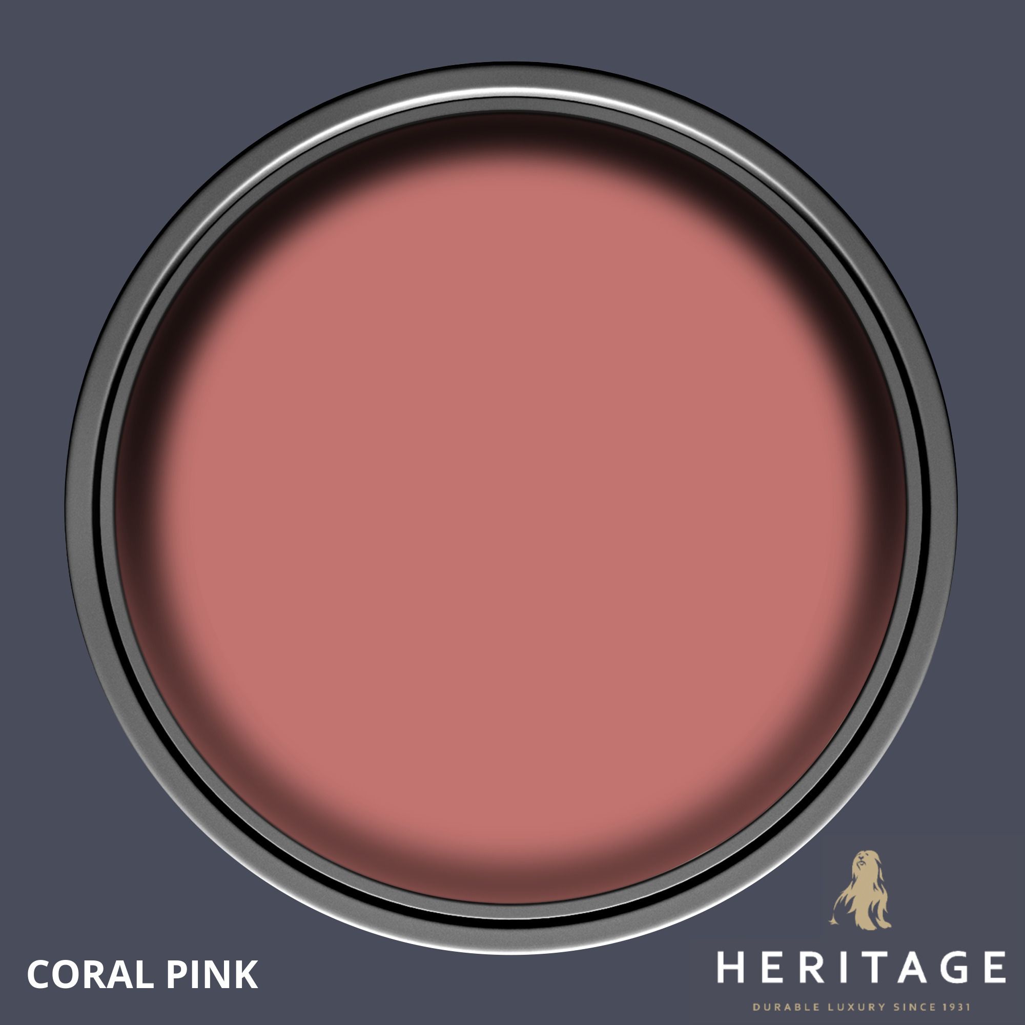 Dulux Heritage Coral Pink Velvet matt Wall paint, 2.5L