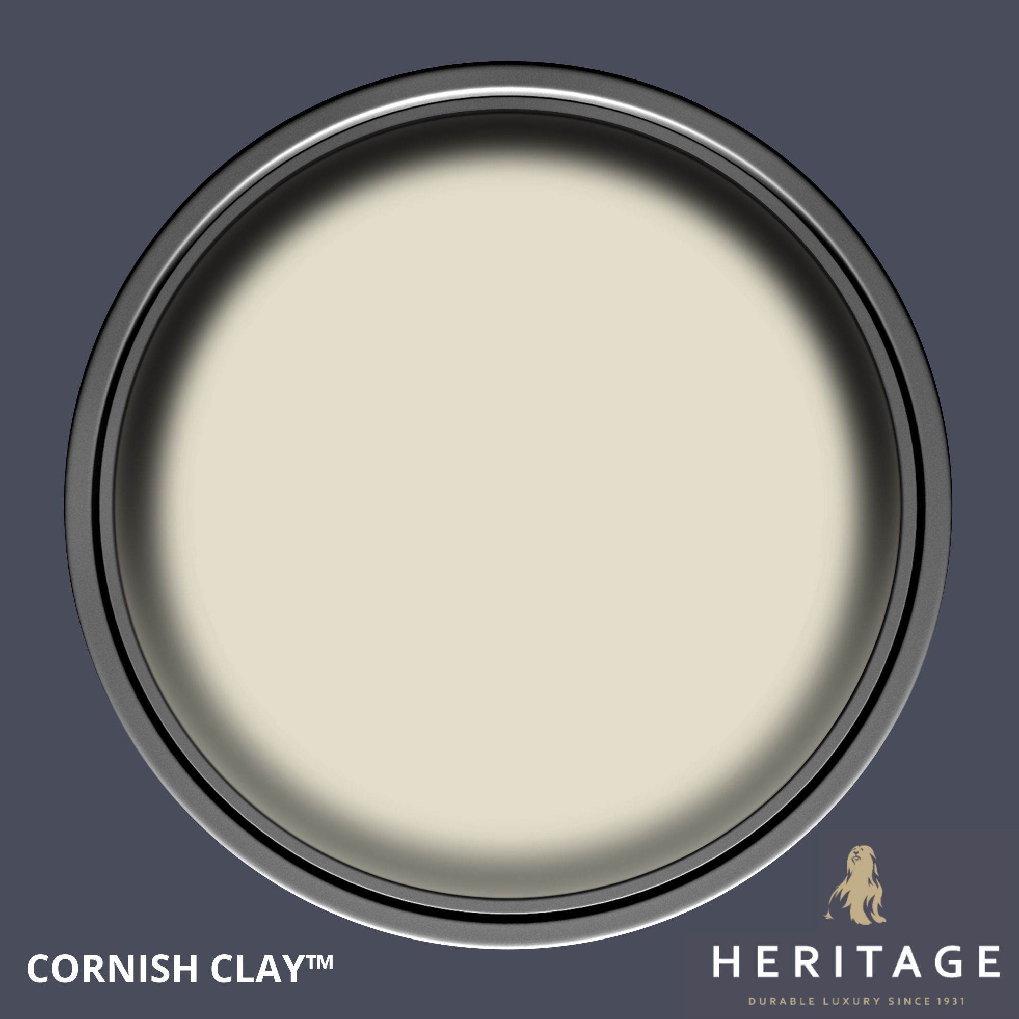 DULUX HERITAGE CORNISH CLAY EGGSHELL METAL & WOOD PAINT, 750ML