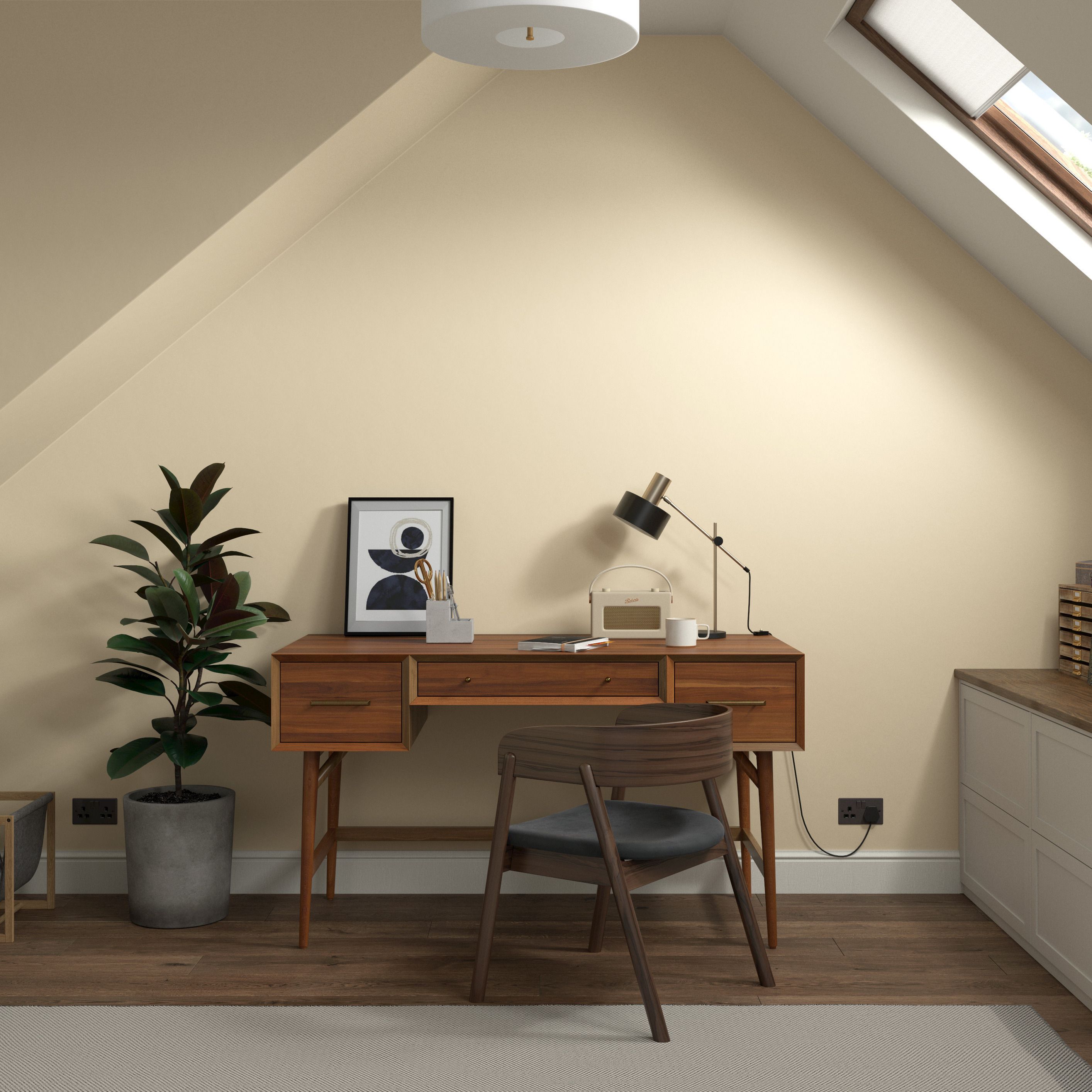 Dulux Heritage Cream Eggshell Multi-surface Wall paint, 750ml