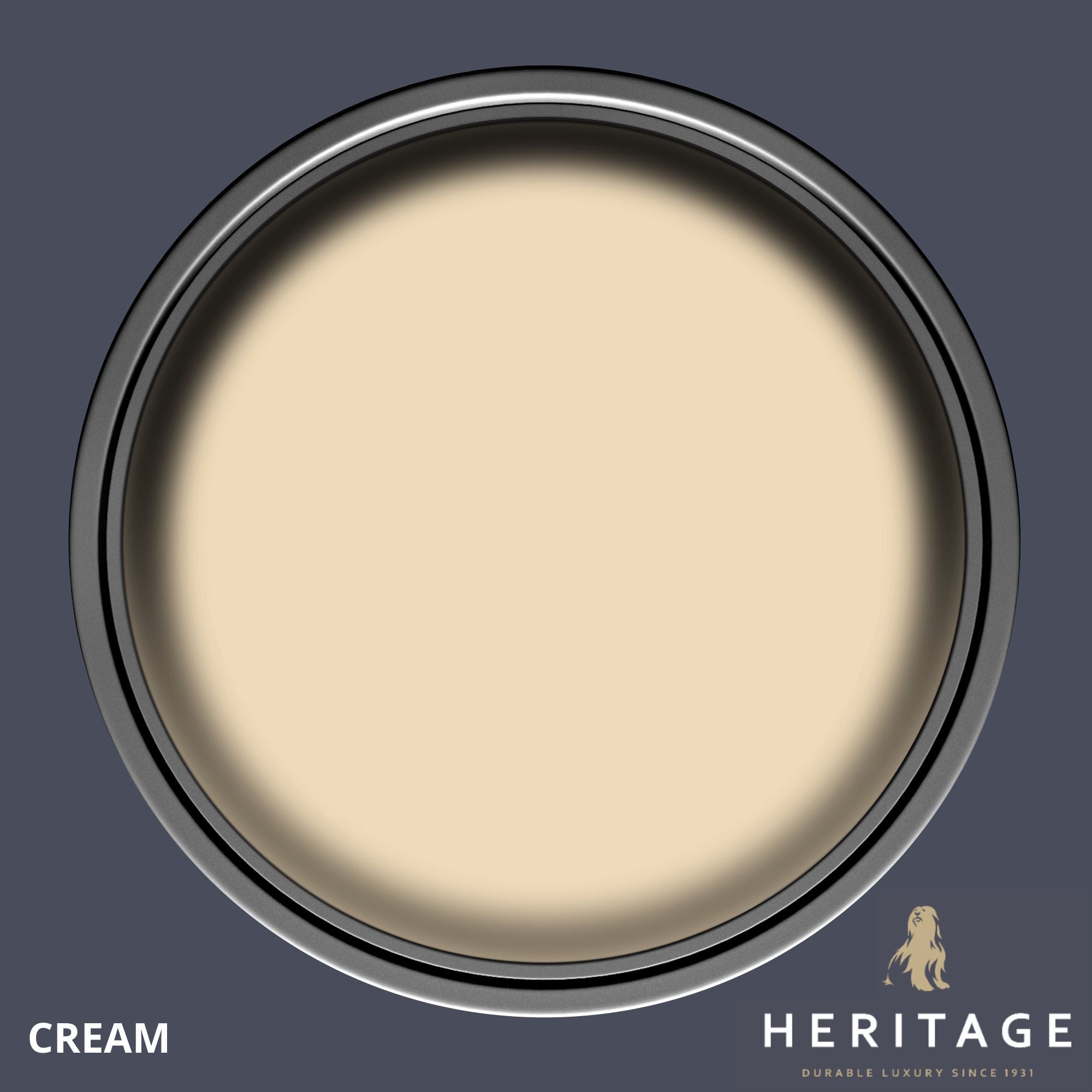 Dulux Heritage Cream Eggshell Multi-surface Wall paint, 750ml