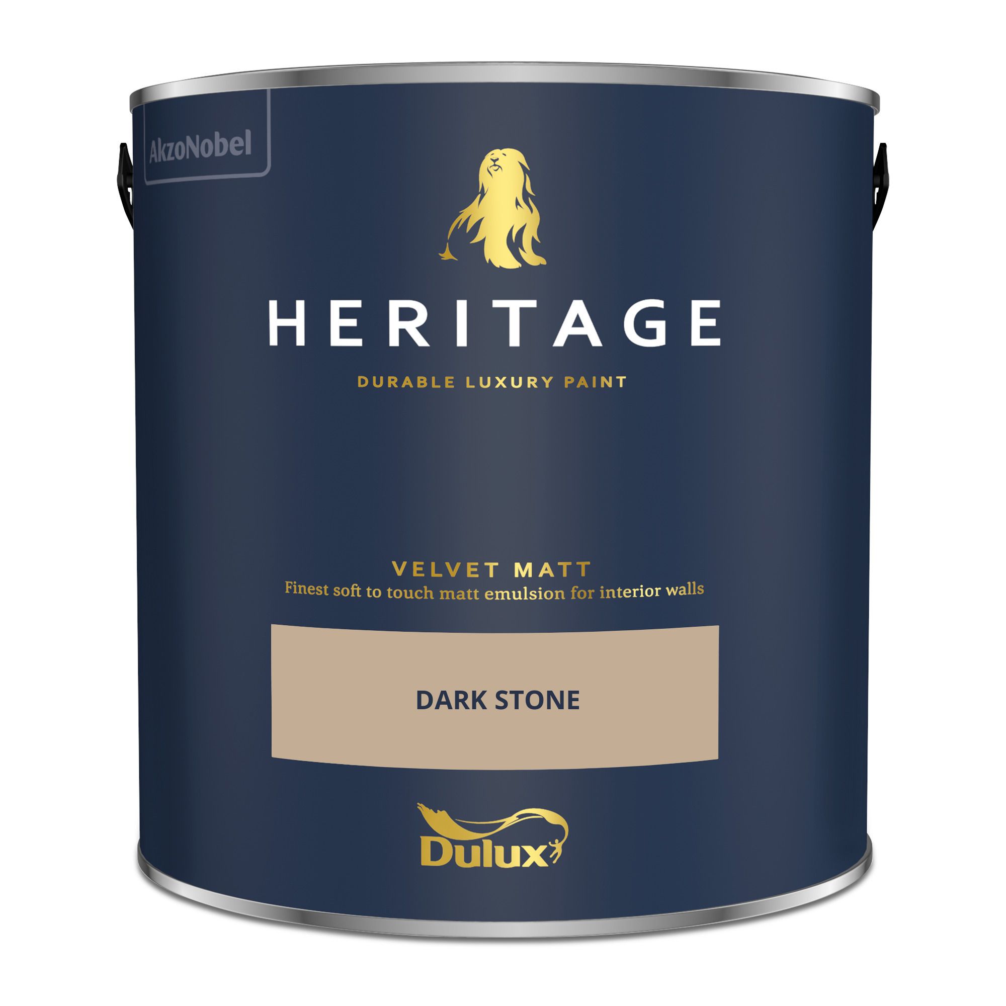 Dulux Heritage Dark Stone Velvet matt Wall paint, 2.5L