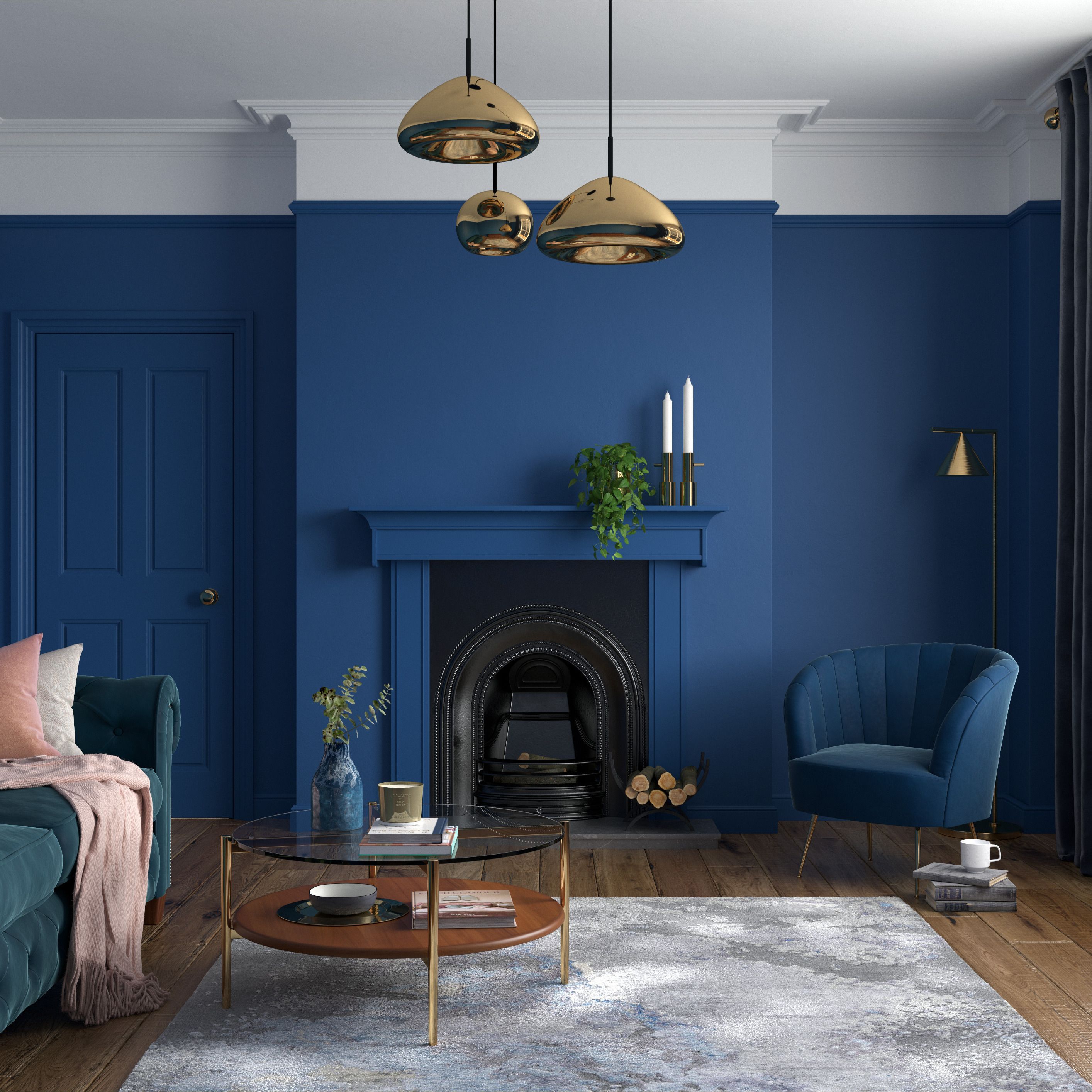 Dulux Heritage Deep Ultramarine Velvet matt Wall paint, 2.5L
