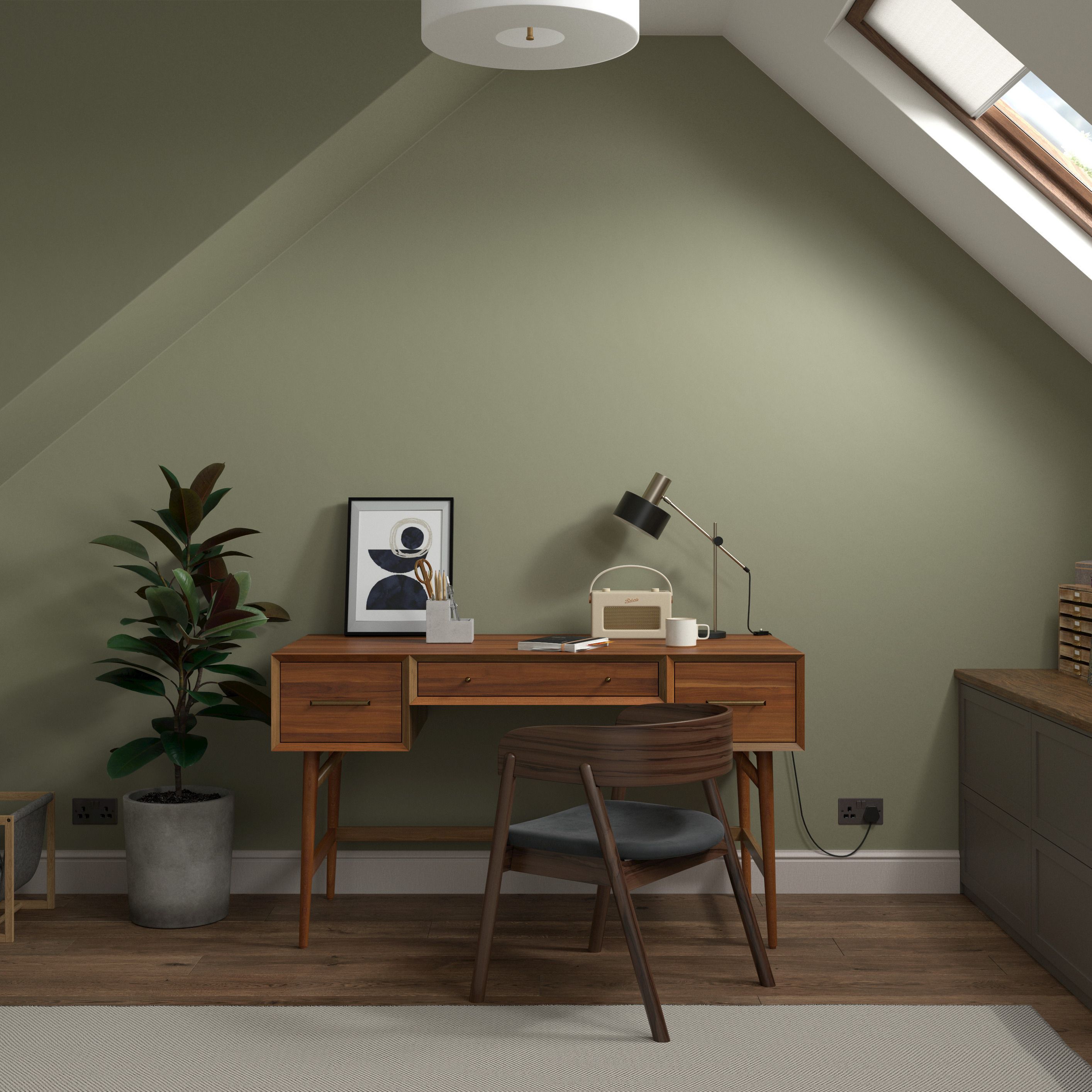 Dulux Heritage DH Drab Eggshell Metal & wood paint, 750ml
