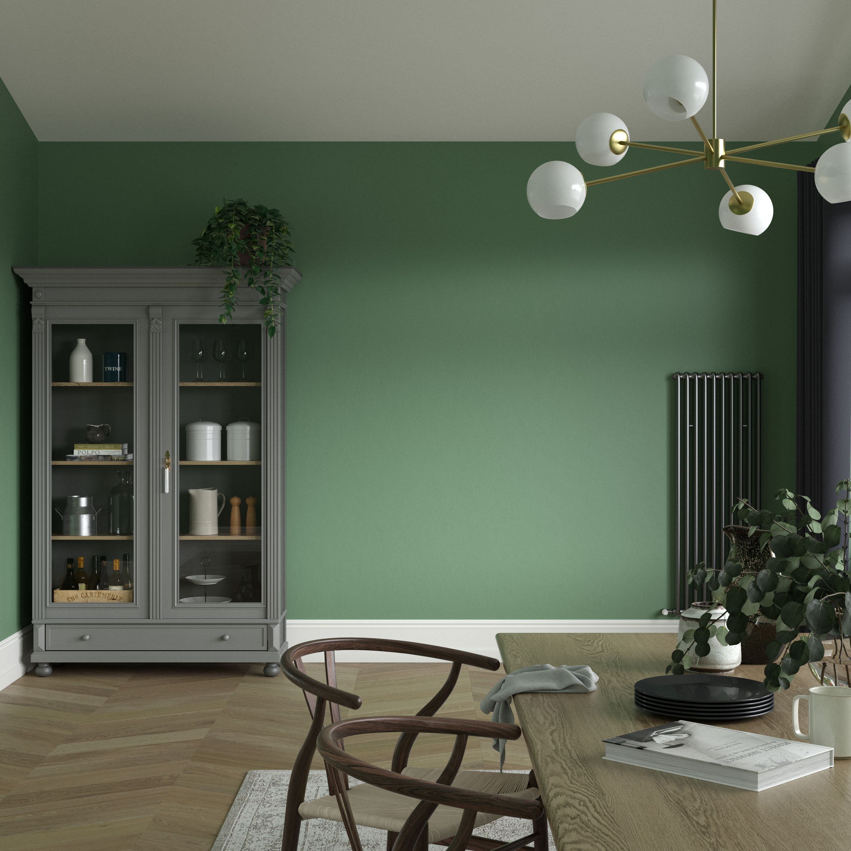 Dulux Heritage DH Grass Green Velvet matt Wall paint, 2.5L