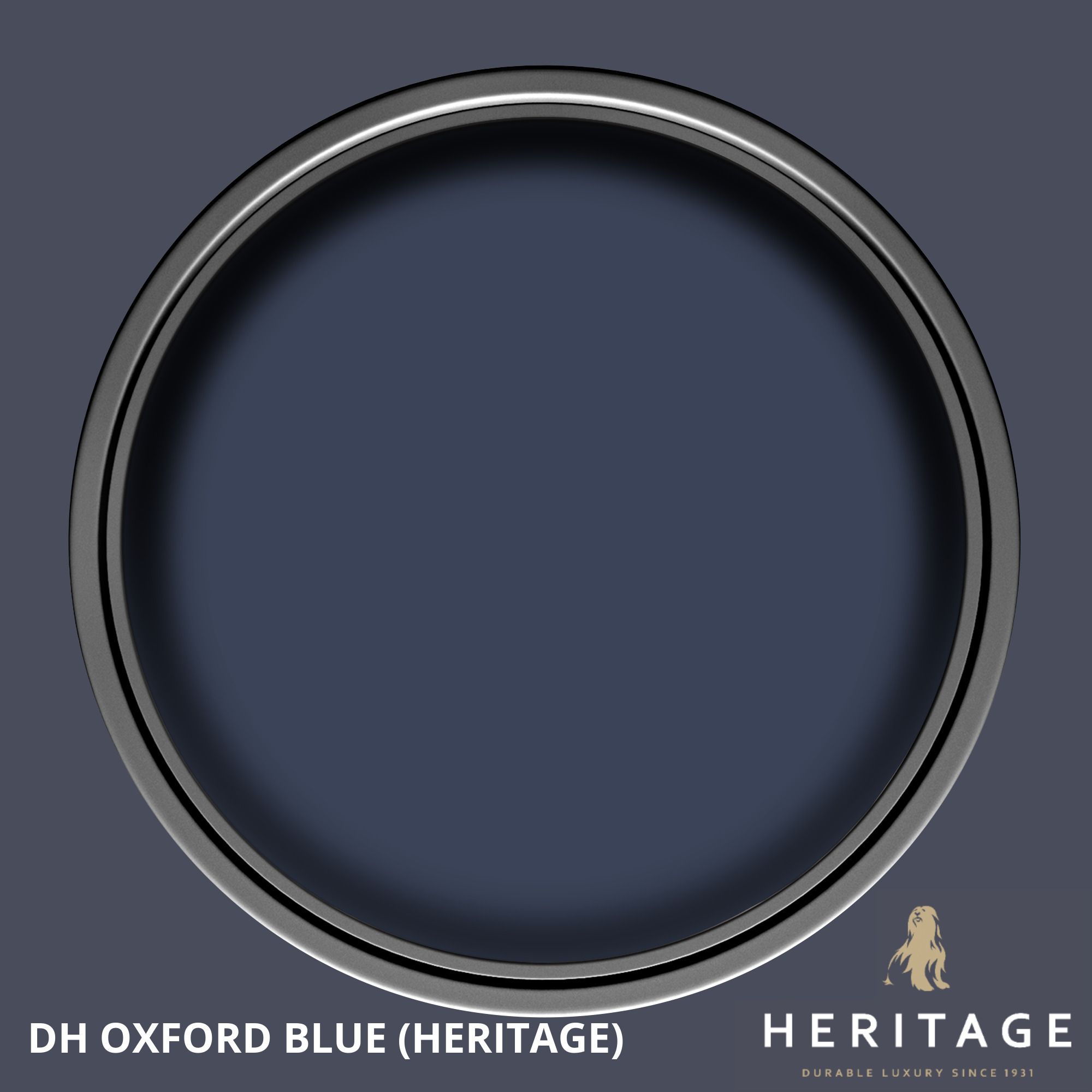 Dulux Heritage DH Oxford Blue Eggshell Multi-surface Wall paint, 750ml
