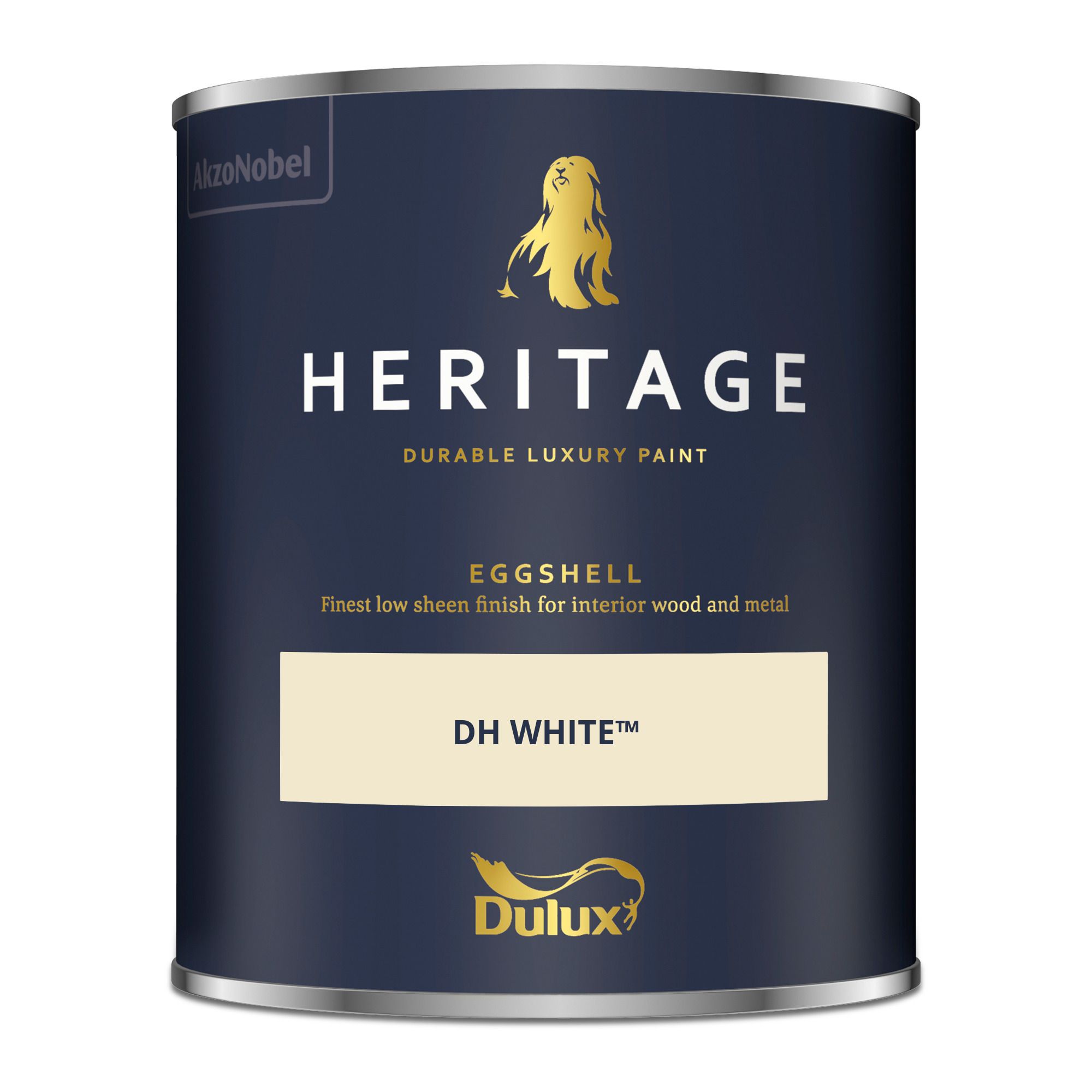 Dulux Heritage DH White Eggshell Multi-surface Wall paint, 750ml