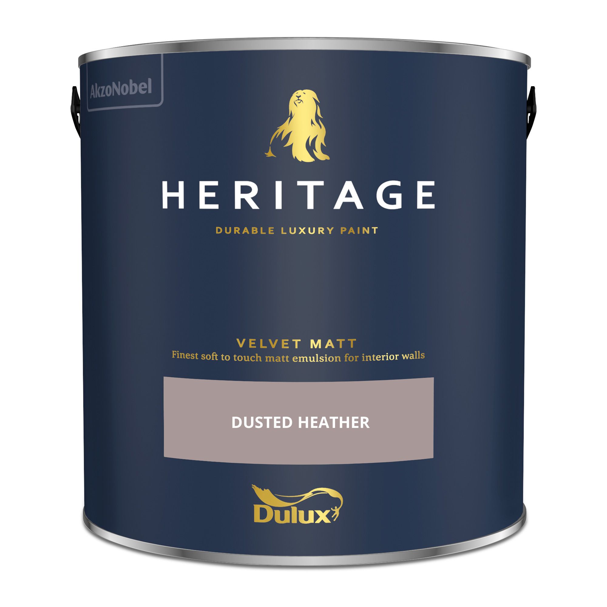 Dulux Heritage Dusted Heather Velvet matt Wall paint, 2.5L