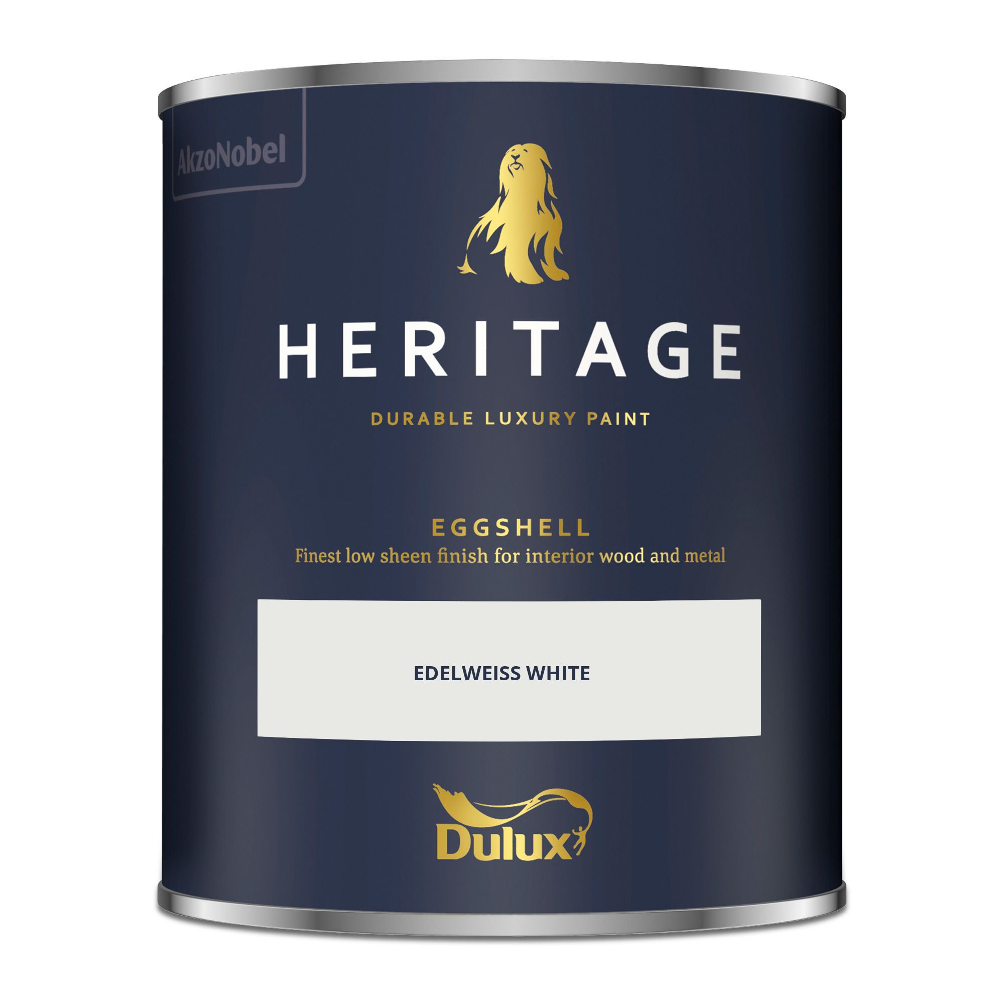 Dulux Heritage Edelweiss White Eggshell Multi-surface Wall paint, 750ml