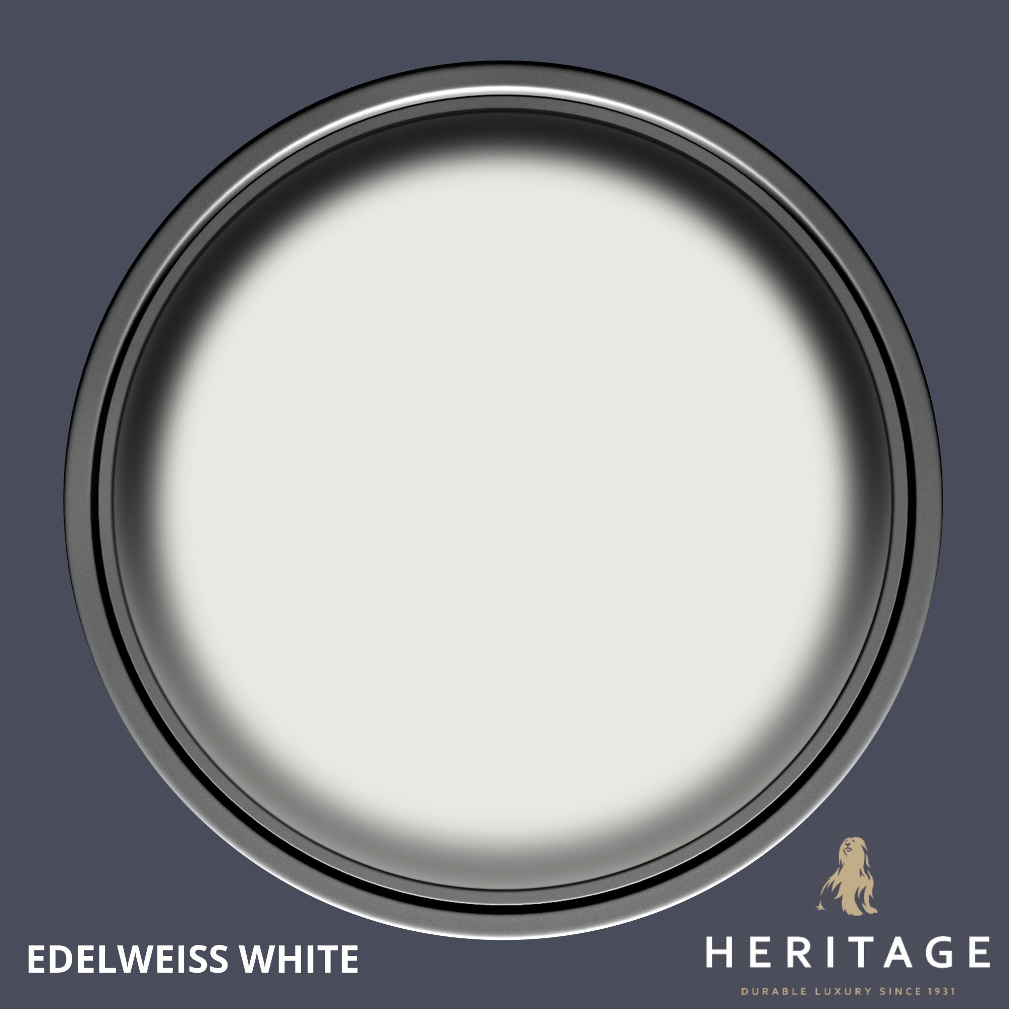 Dulux Heritage Edelweiss White Eggshell Multi-surface Wall paint, 750ml