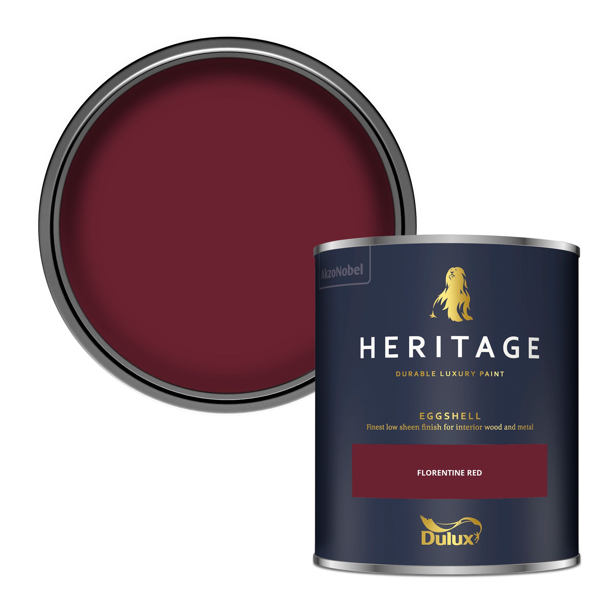 Dulux Heritage Florentine Red Eggshell Multi-surface Wall paint, 750ml