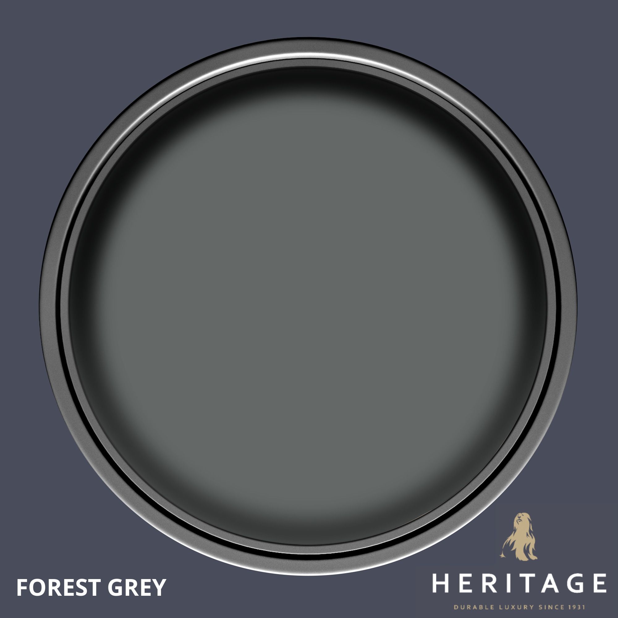 Dulux Heritage Forest Grey Velvet matt Wall paint, 2.5L