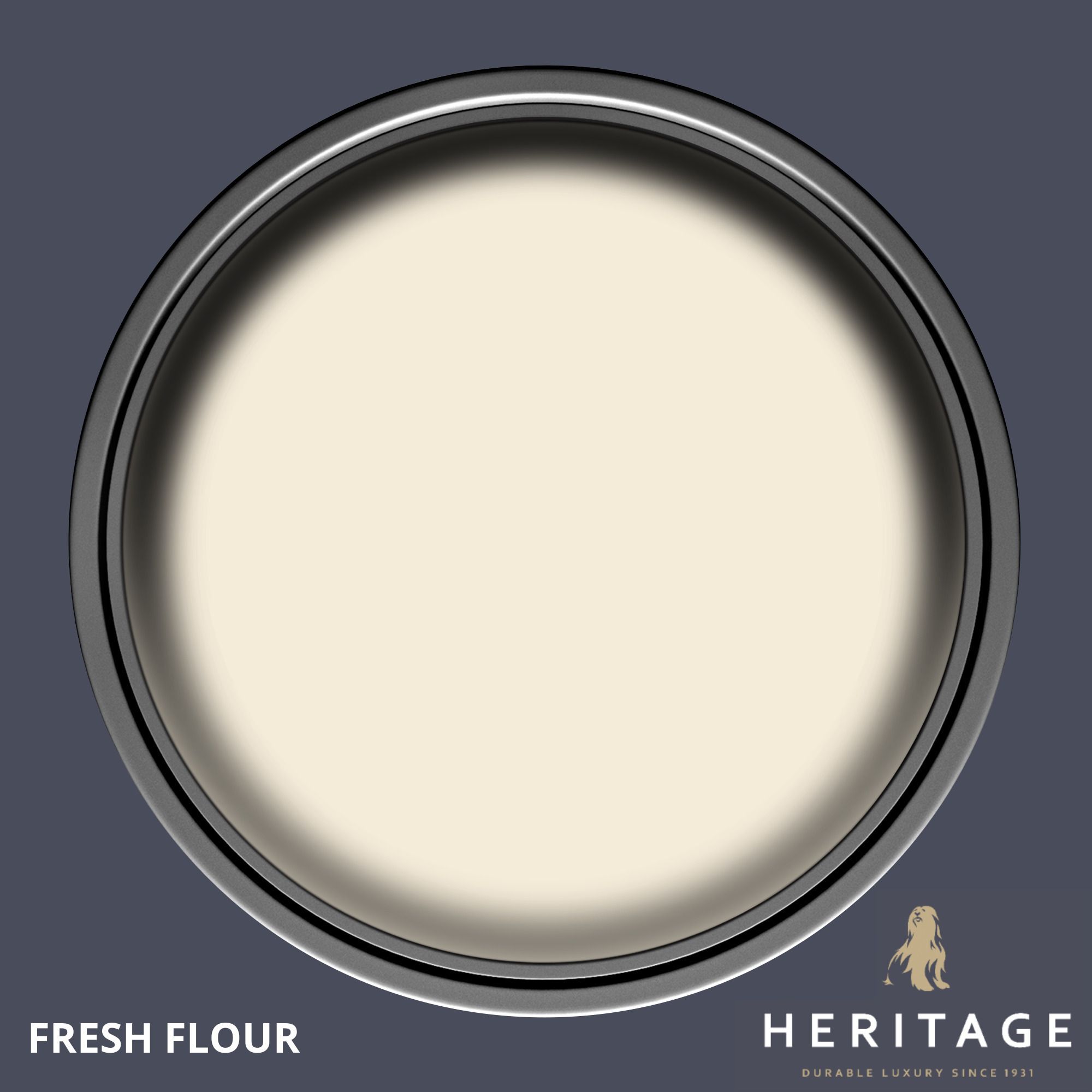 Dulux Heritage Fresh Flour Eggshell Multi-surface Wall paint, 750ml