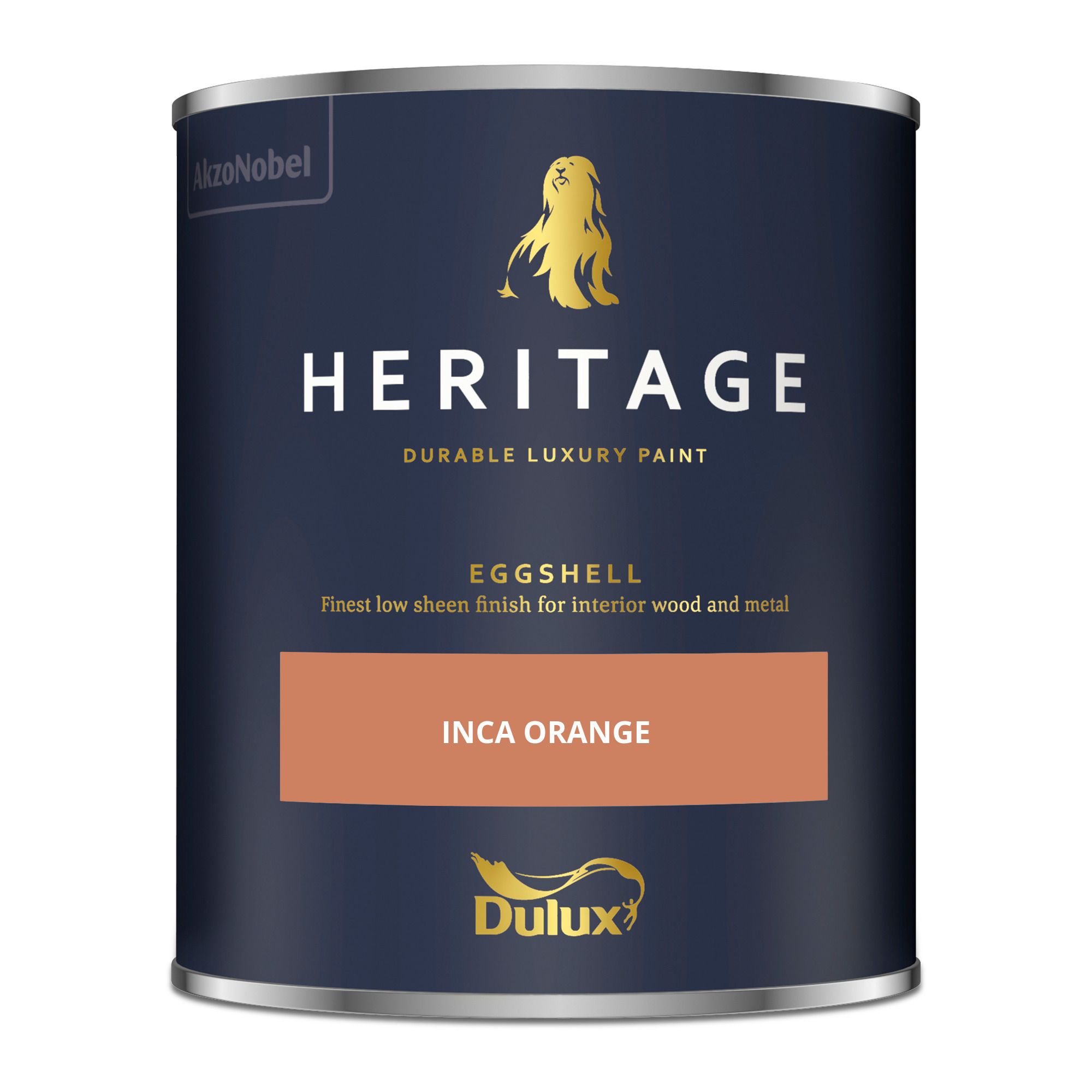 Dulux Heritage Inca Orange Eggshell Multi-surface Wall paint, 750ml