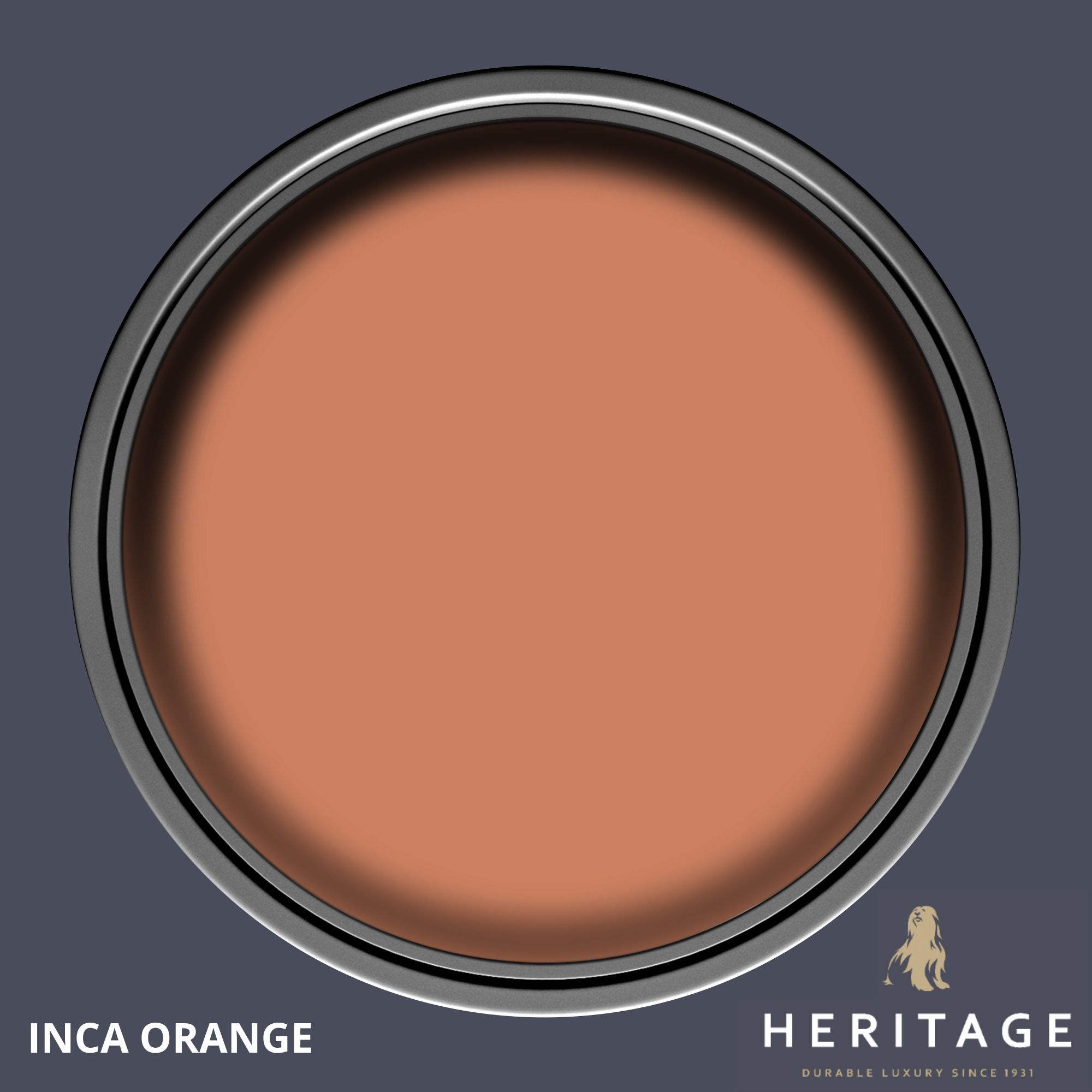 Dulux Heritage Inca Orange Velvet matt Wall paint, 2.5L
