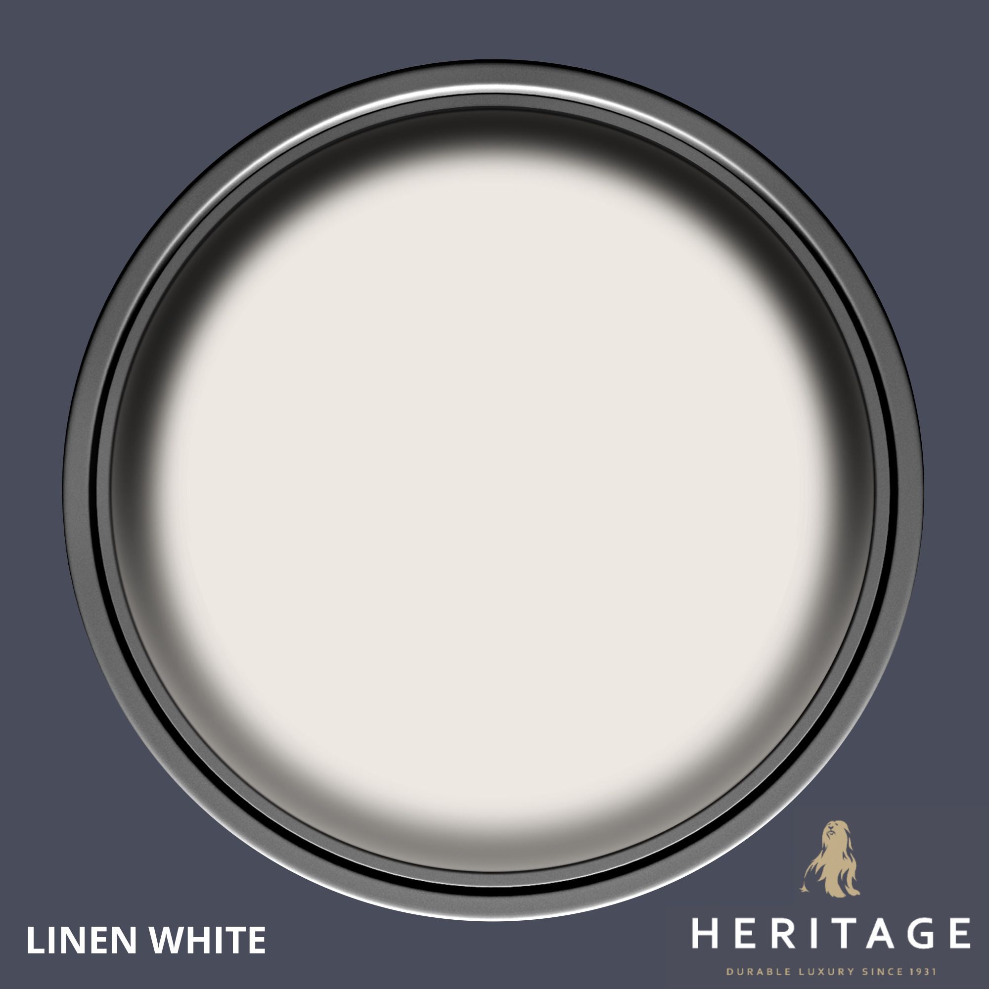 Dulux Heritage Linen White Velvet matt Wall paint, 2.5L