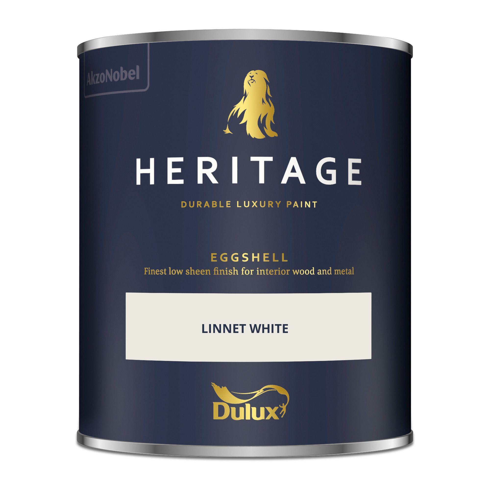 Dulux Heritage Linnet White Eggshell Multi-surface Wall paint, 750ml