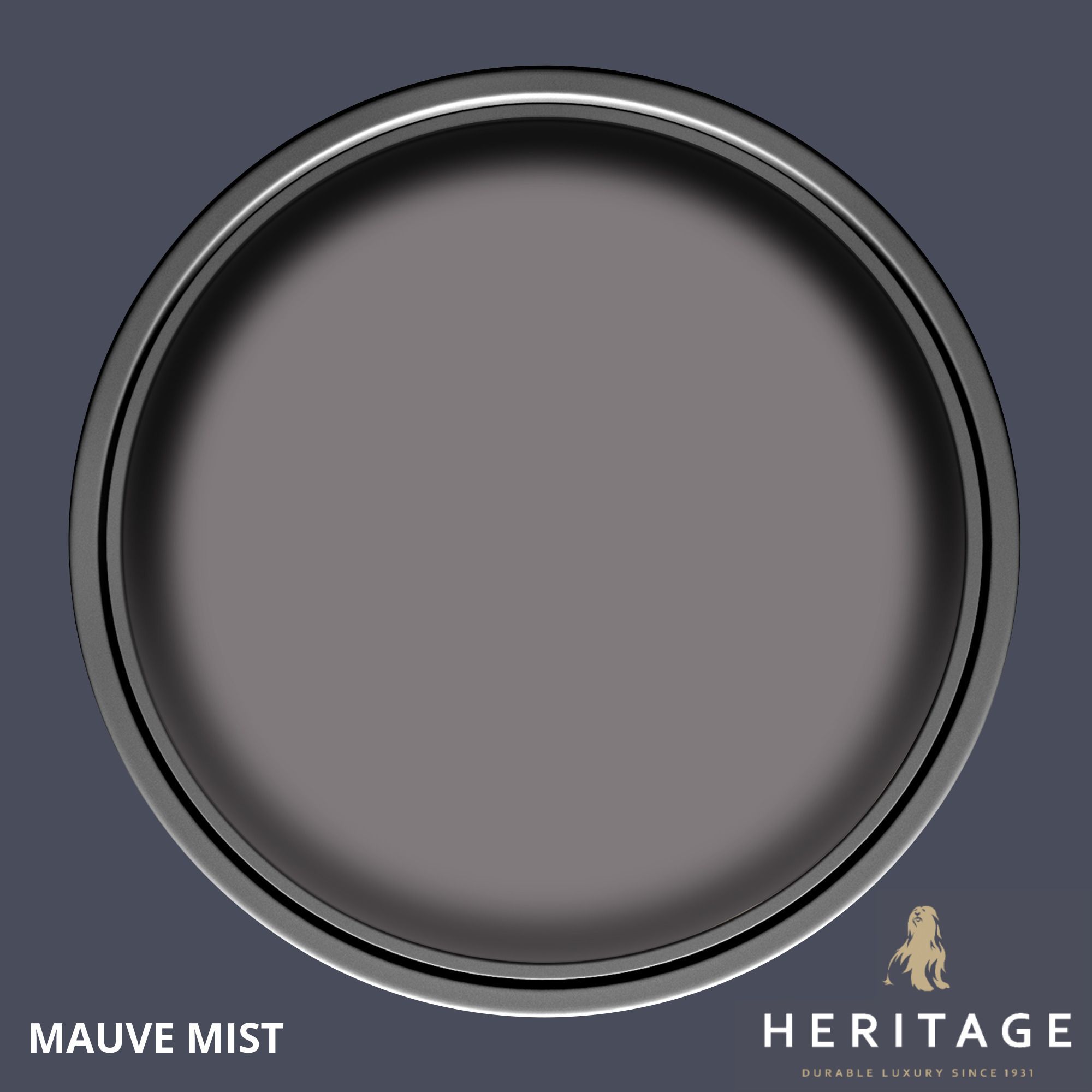Dulux Heritage Mauve Mist Velvet matt Wall paint, 2.5L