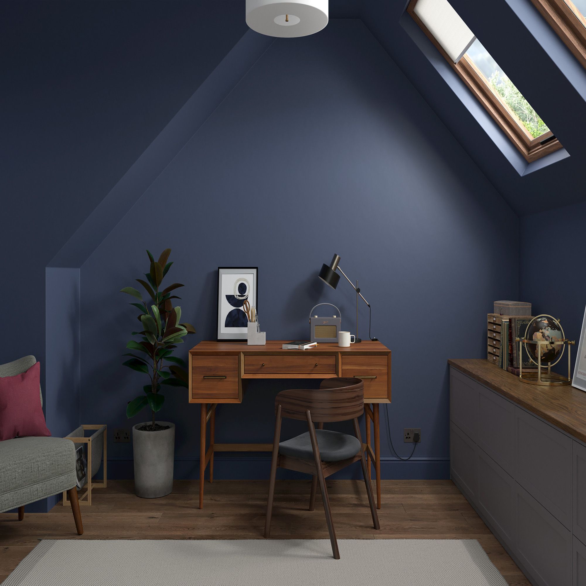 Dulux Heritage Oxford Blue Velvet matt Emulsion paint, 5L