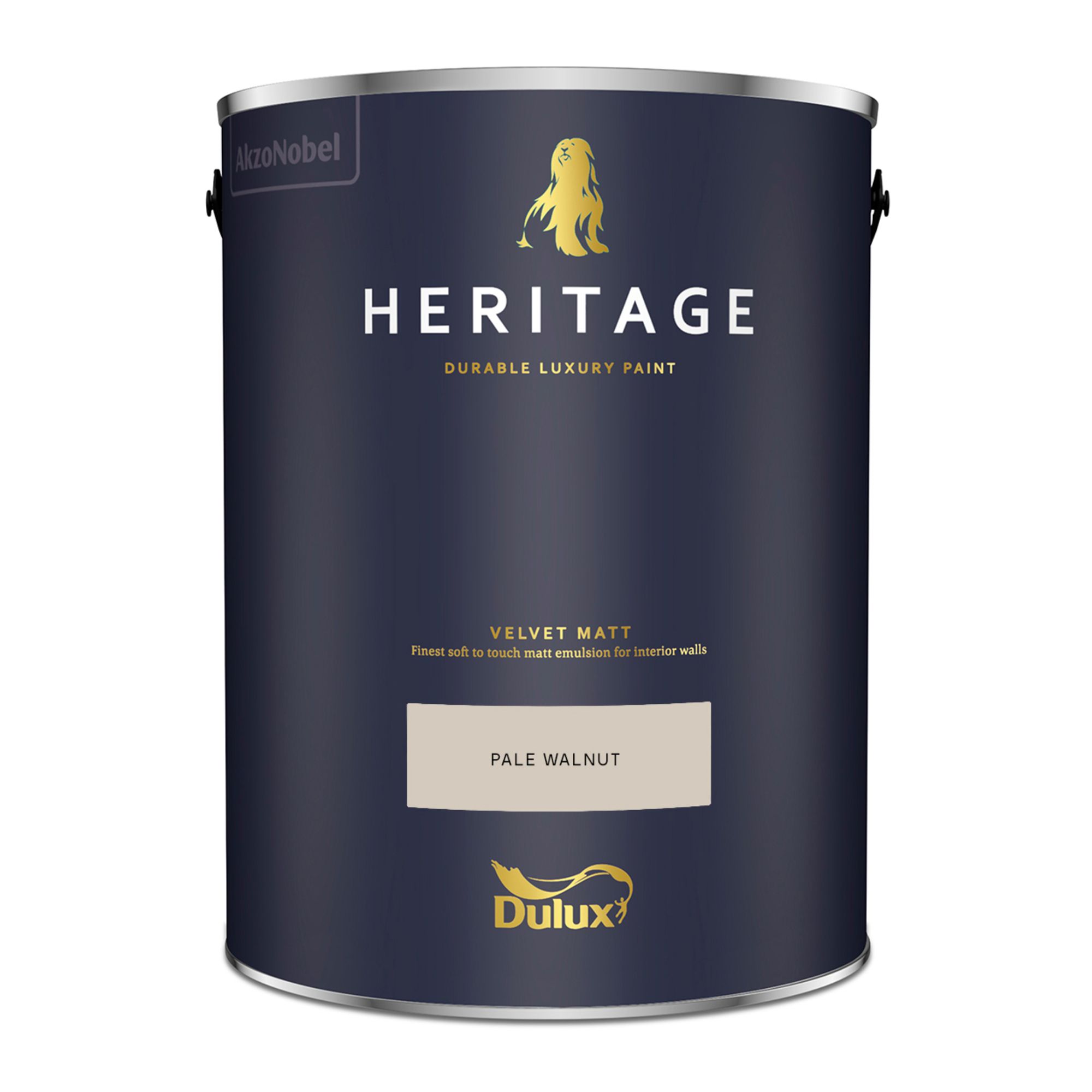 Dulux Heritage Pale Walnut Velvet matt Emulsion paint, 5L
