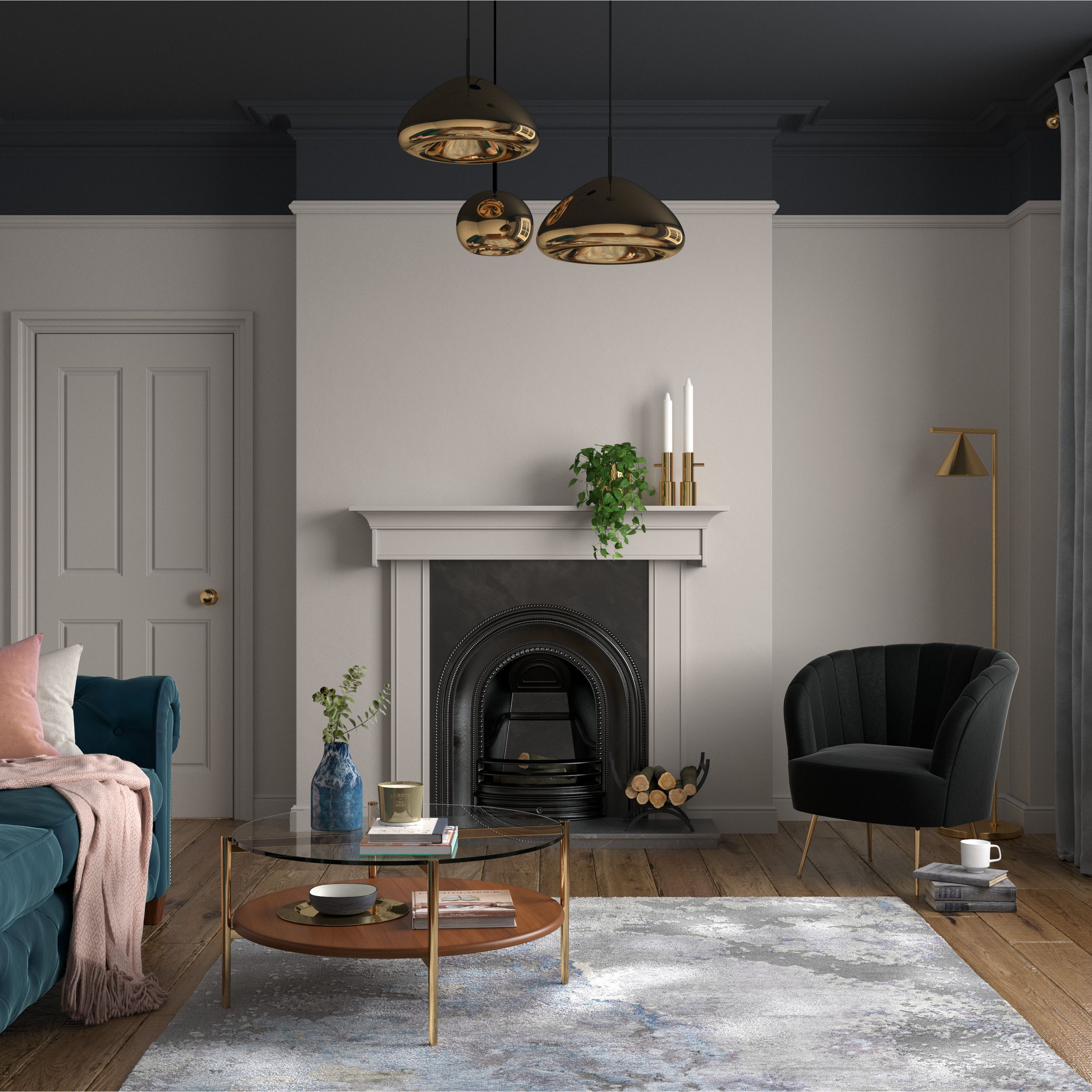 Dulux Heritage Pebble Grey Velvet matt Wall paint, 2.5L