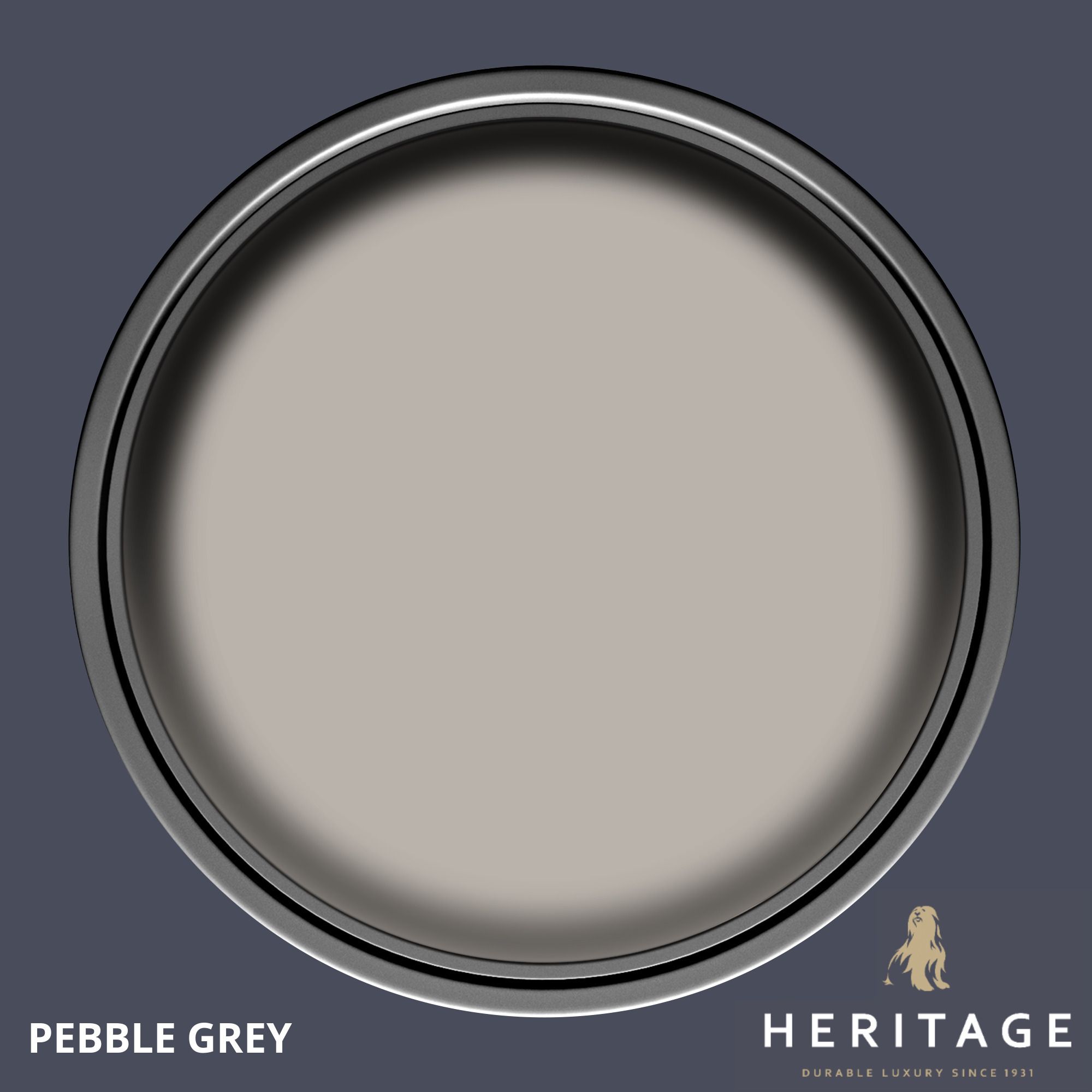 Dulux Heritage Pebble Grey Velvet matt Wall paint, 2.5L