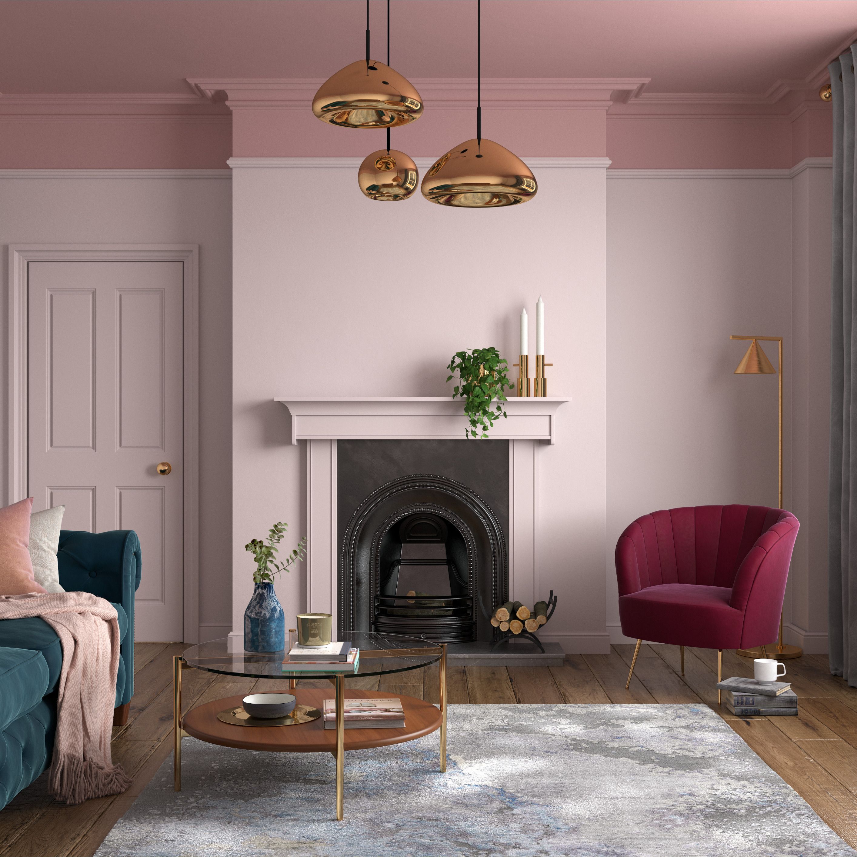 Dulux Heritage Potters Pink Velvet matt Wall paint, 2.5L