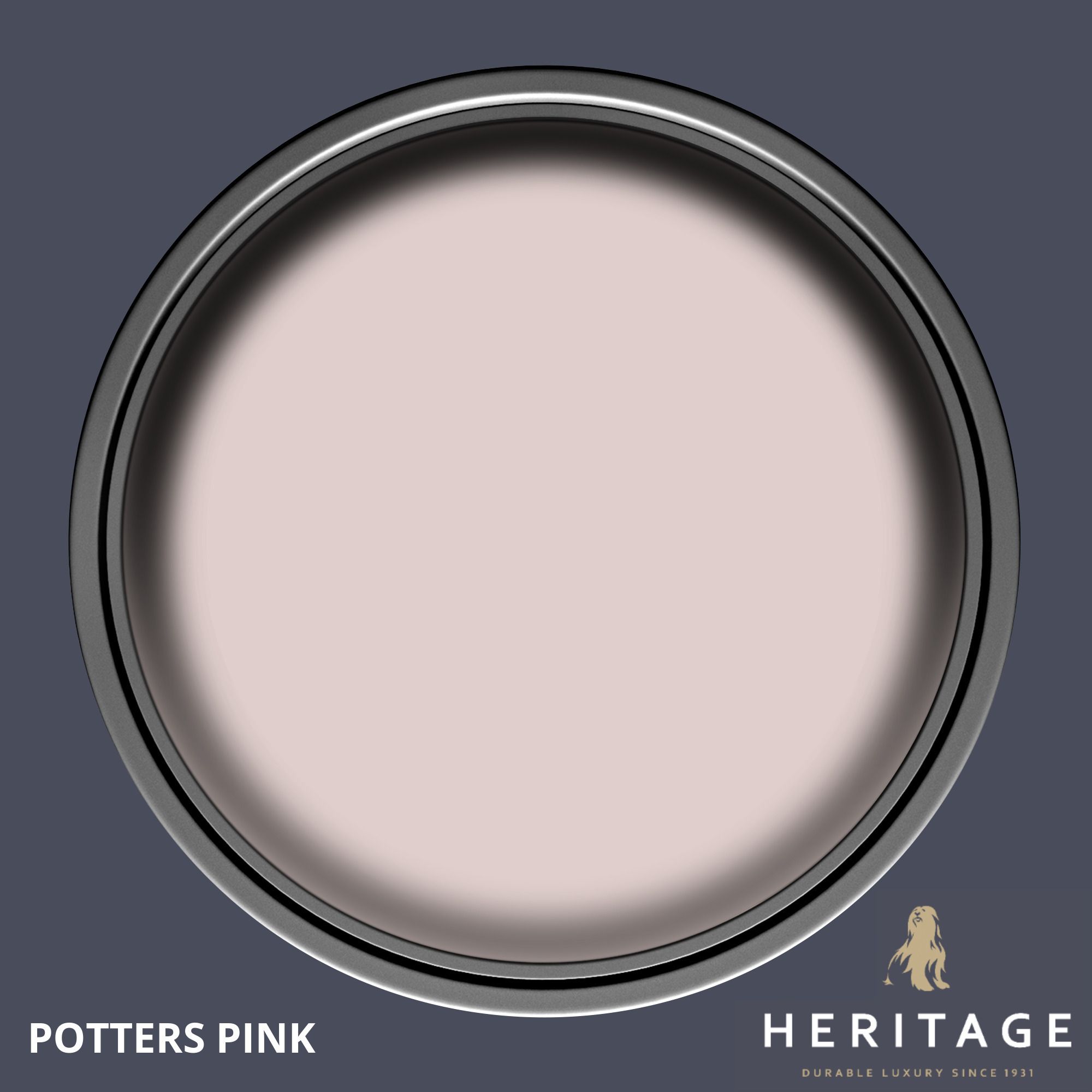 Dulux Heritage Potters Pink Velvet matt Wall paint, 2.5L