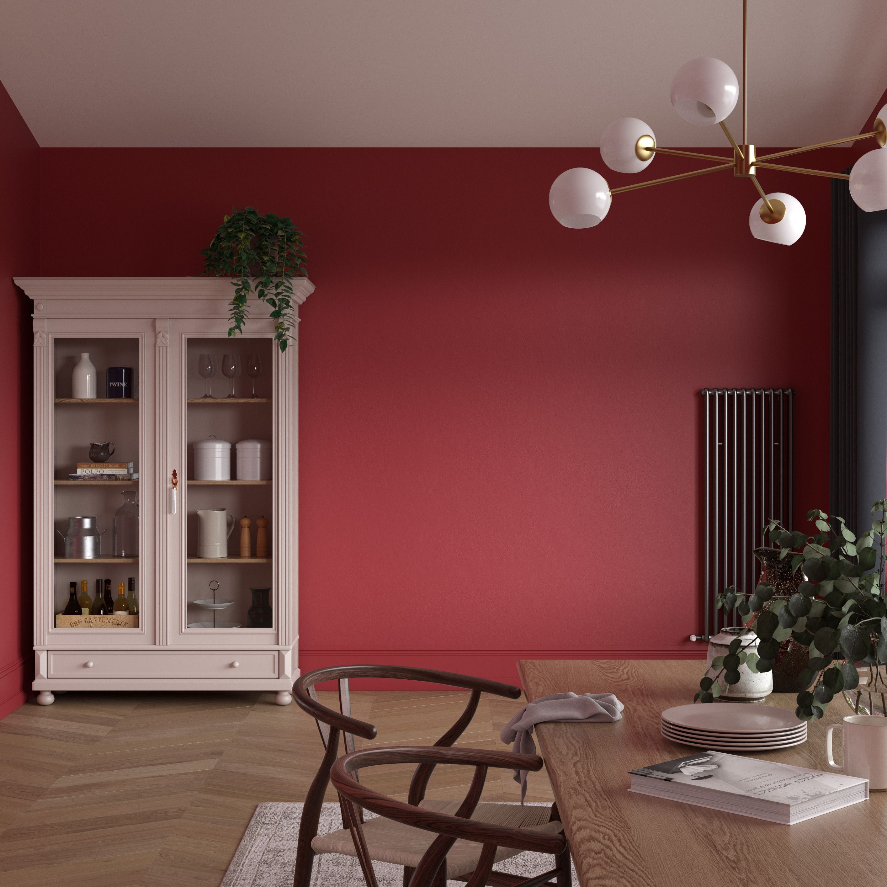 Dulux Heritage Pugin Red Eggshell Multi-surface Wall paint, 750ml