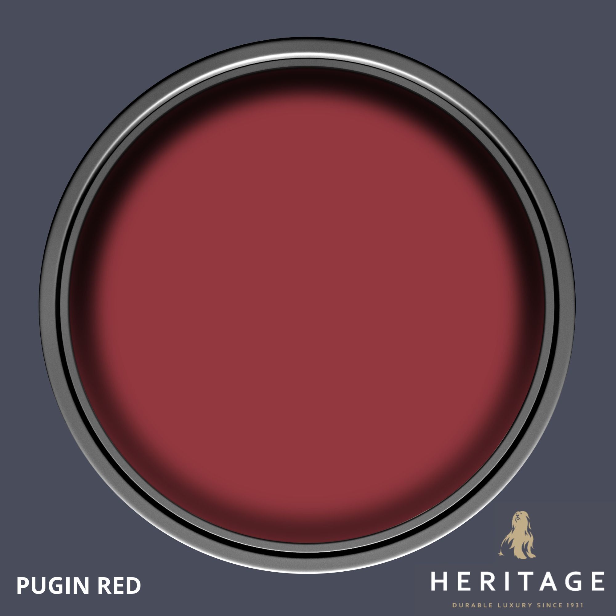 Dulux Heritage Pugin Red Eggshell Multi-surface Wall paint, 750ml