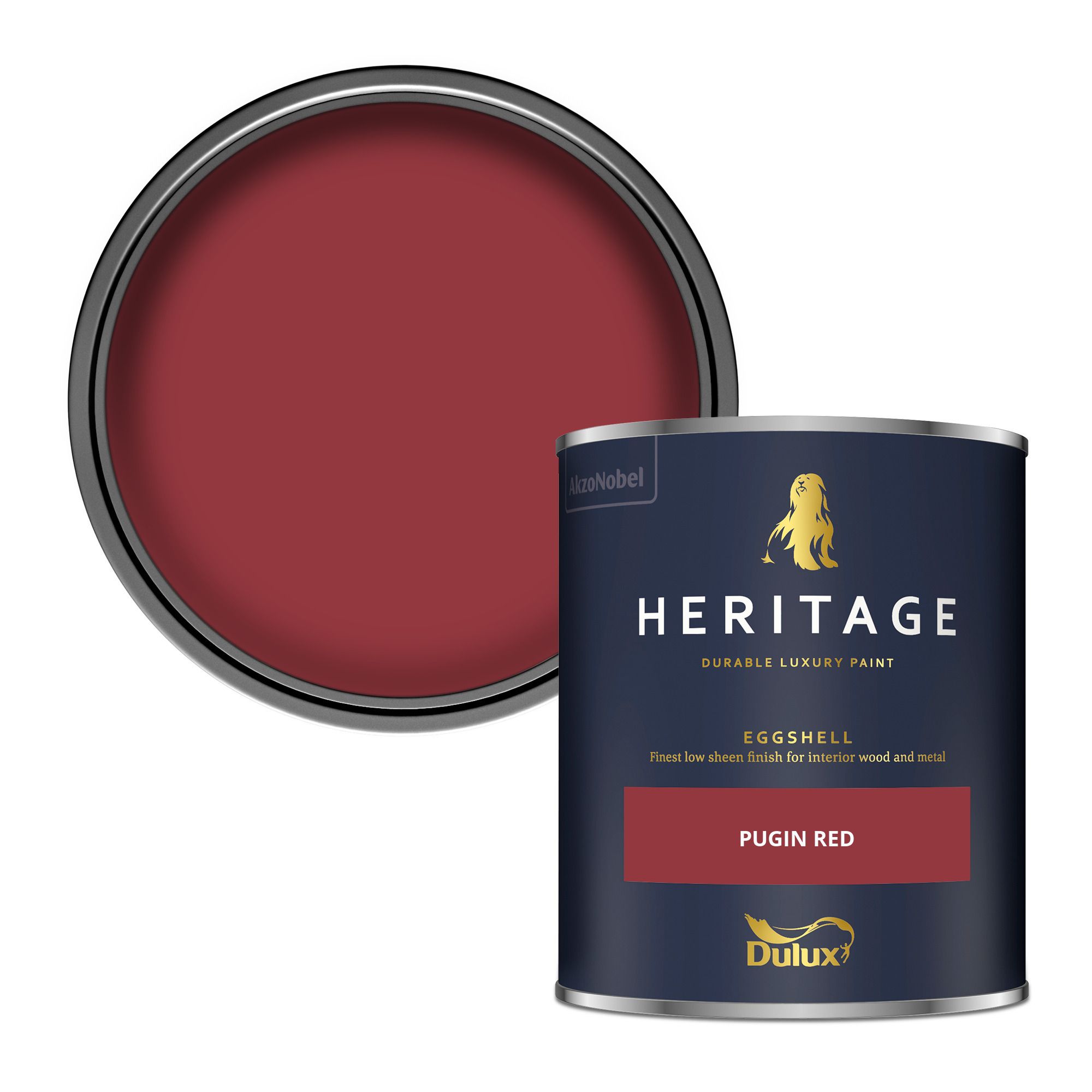 Dulux Heritage Pugin Red Eggshell Multi-surface Wall paint, 750ml