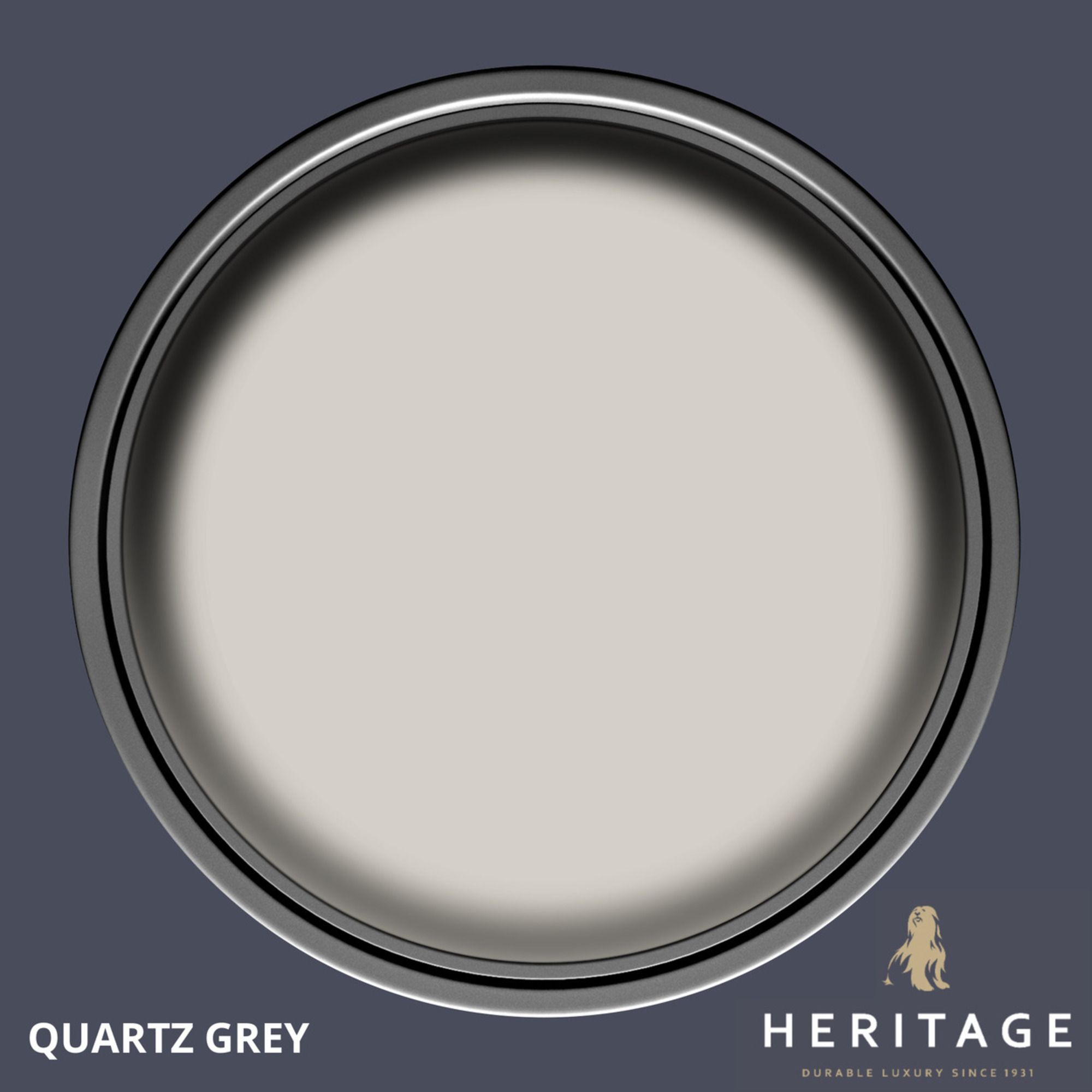 Dulux Heritage Quartz Grey Velvet matt Emulsion paint, 5L