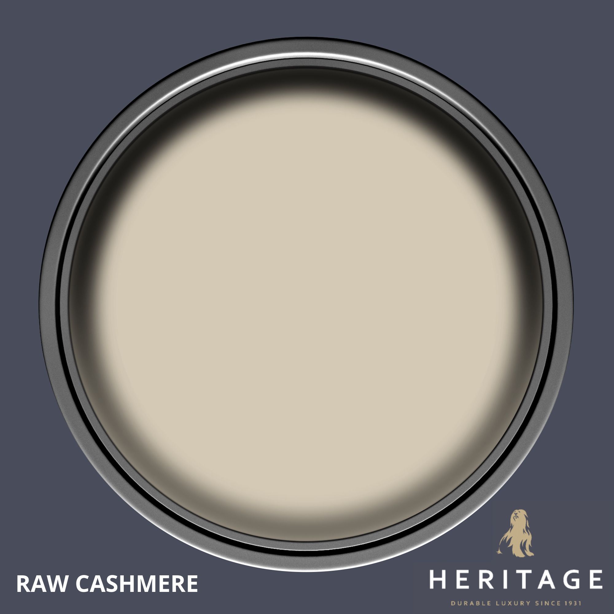 Dulux Heritage Raw Cashmere Matt Wall paint, 125ml Tester pot