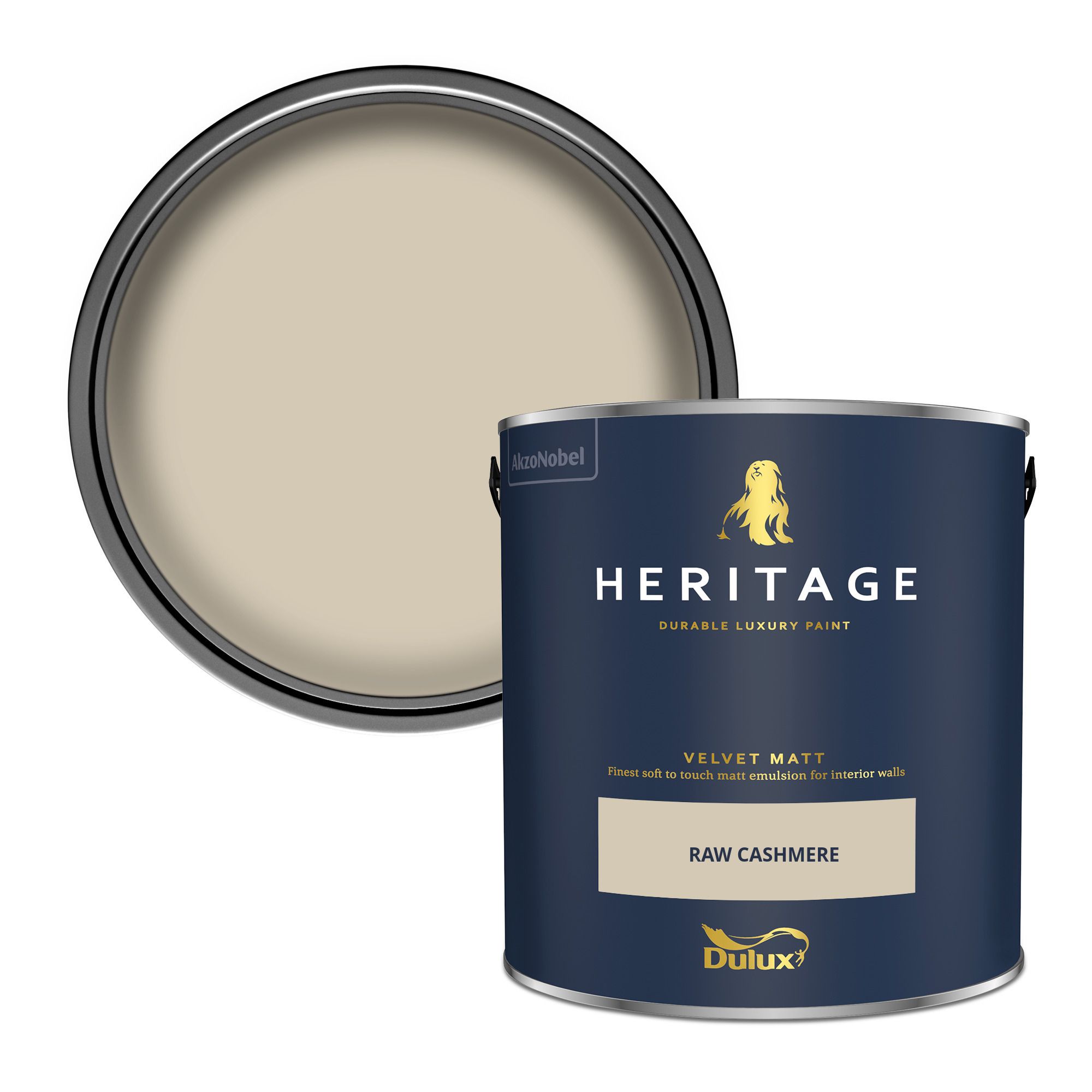 Dulux Heritage Raw Cashmere Velvet matt Wall paint, 2.5L