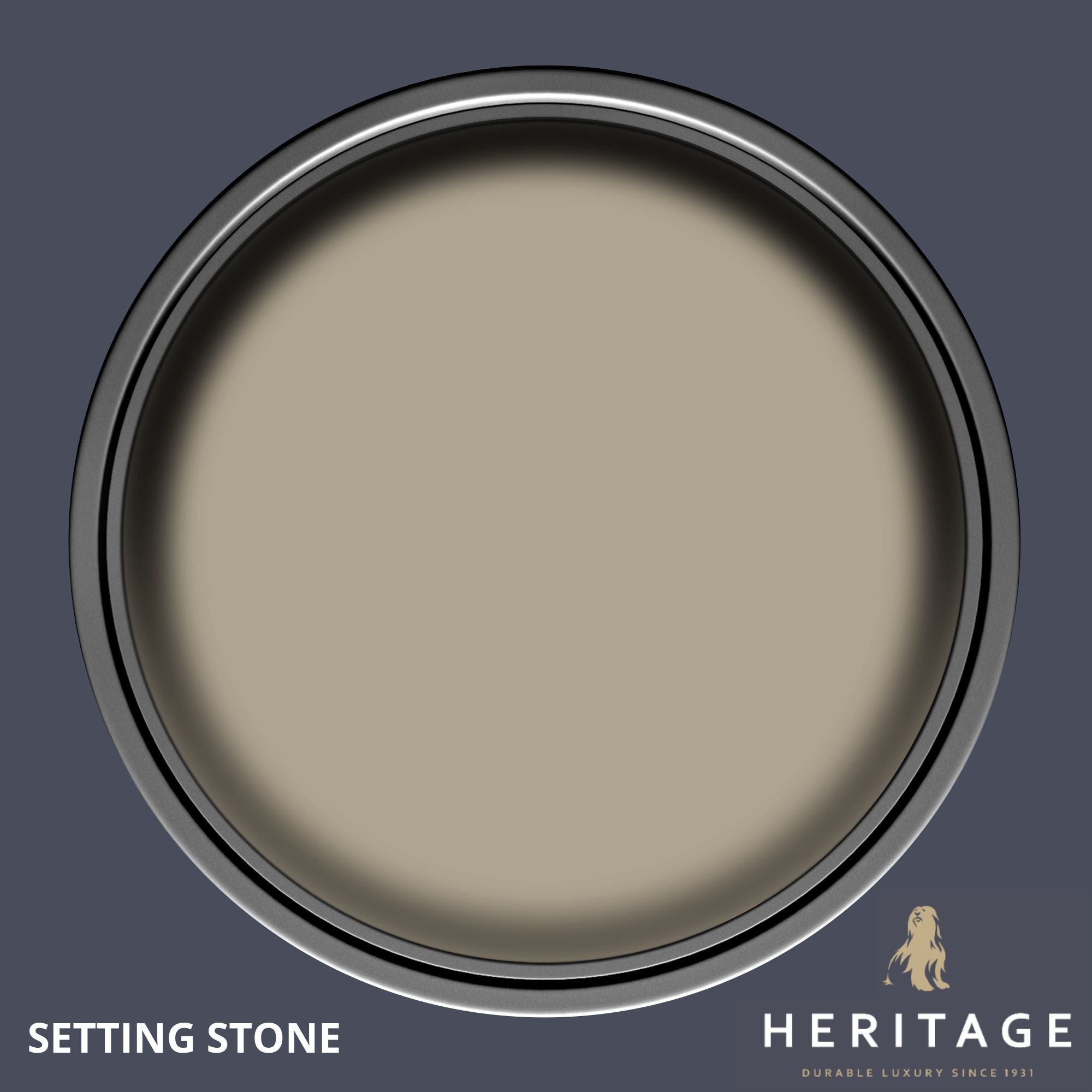 Dulux Heritage Setting Stone Eggshell Multi-surface Wall paint, 750ml