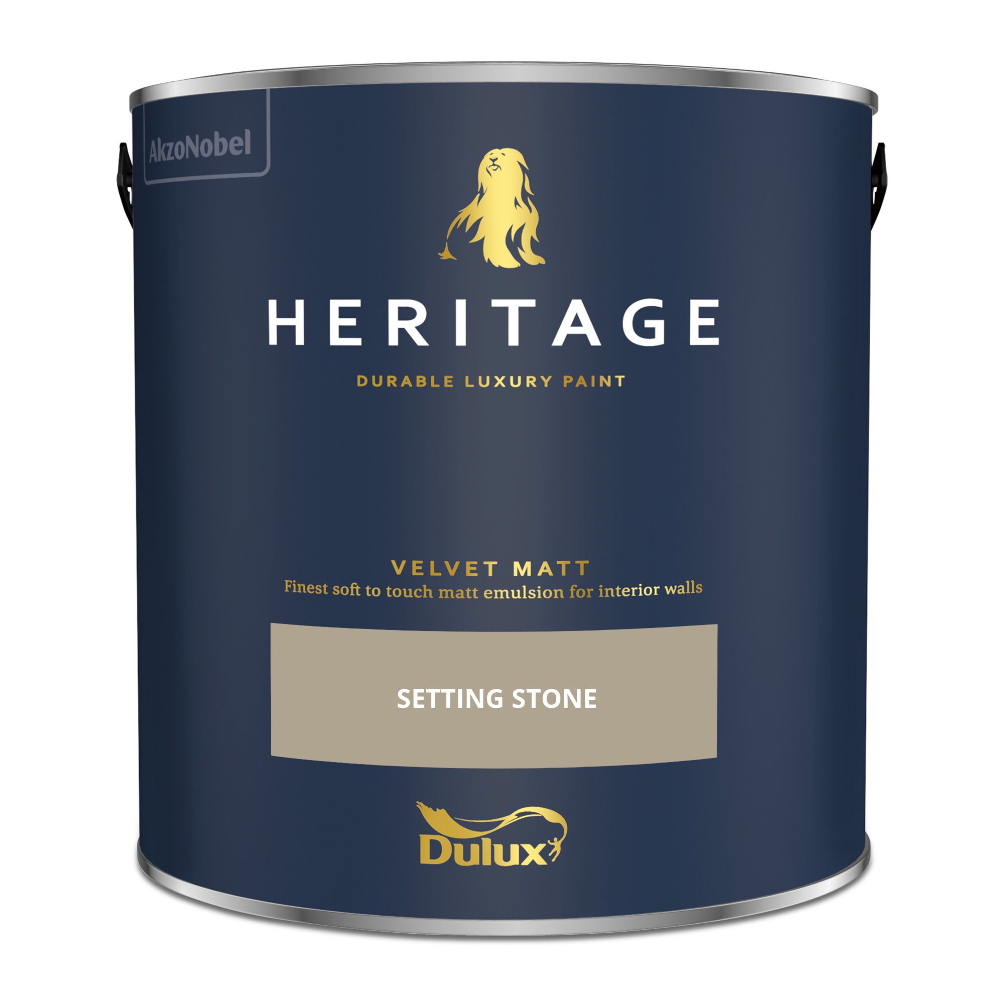 Dulux Heritage Setting Stone Velvet matt Wall paint, 2.5L