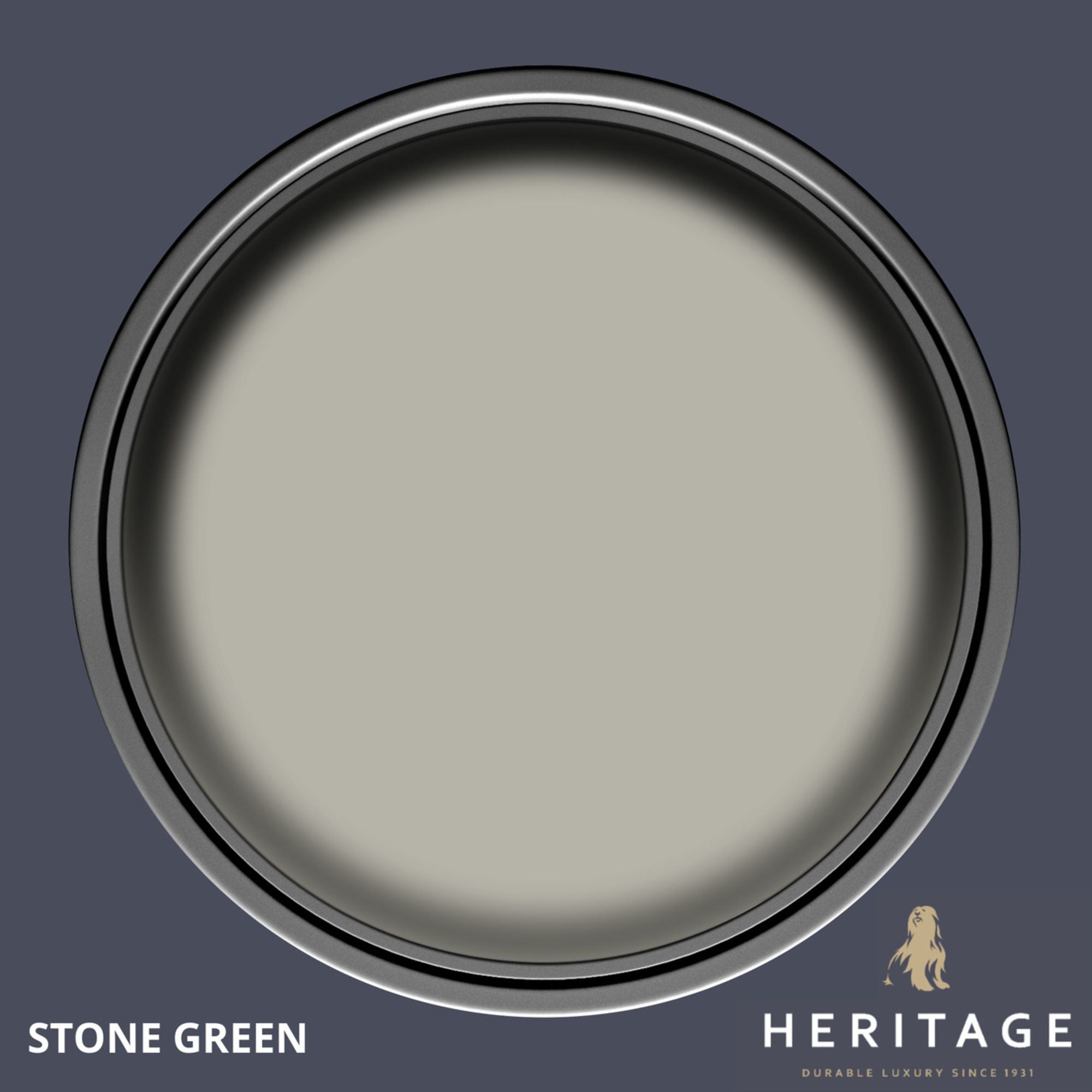 Dulux Heritage Stone Green Velvet matt Emulsion paint, 5L