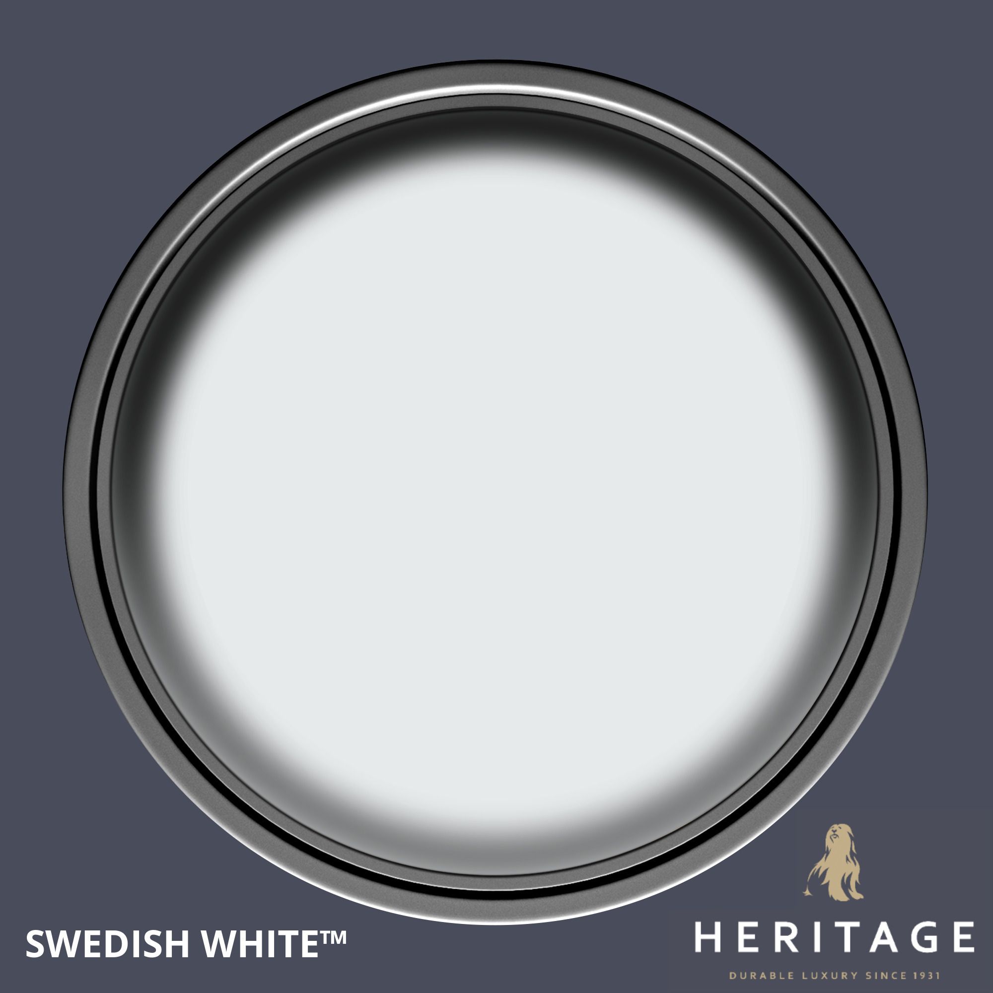 DULUX HERITAGE SWEDISH WHITE VELVET MATT WALL PAINT, 2.5L