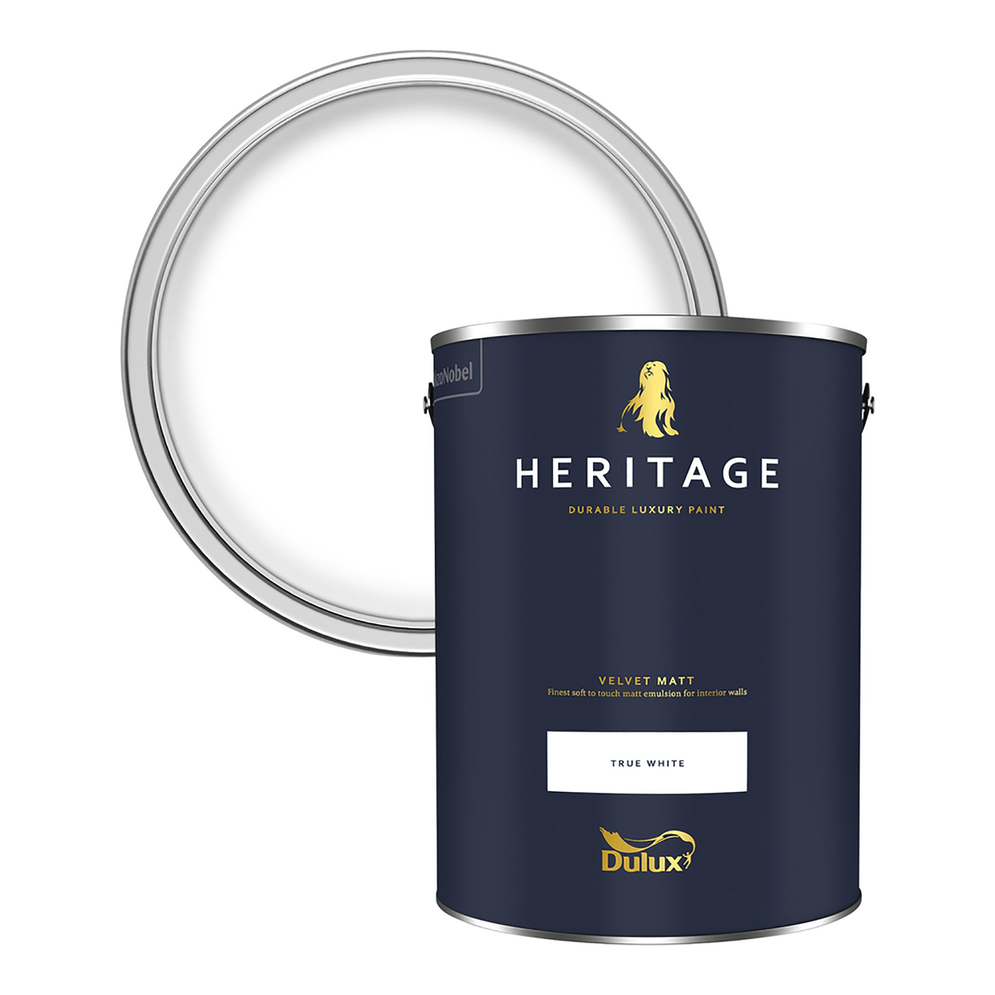 Dulux Heritage White Velvet matt Emulsion paint, 5L | DIY at B&Q