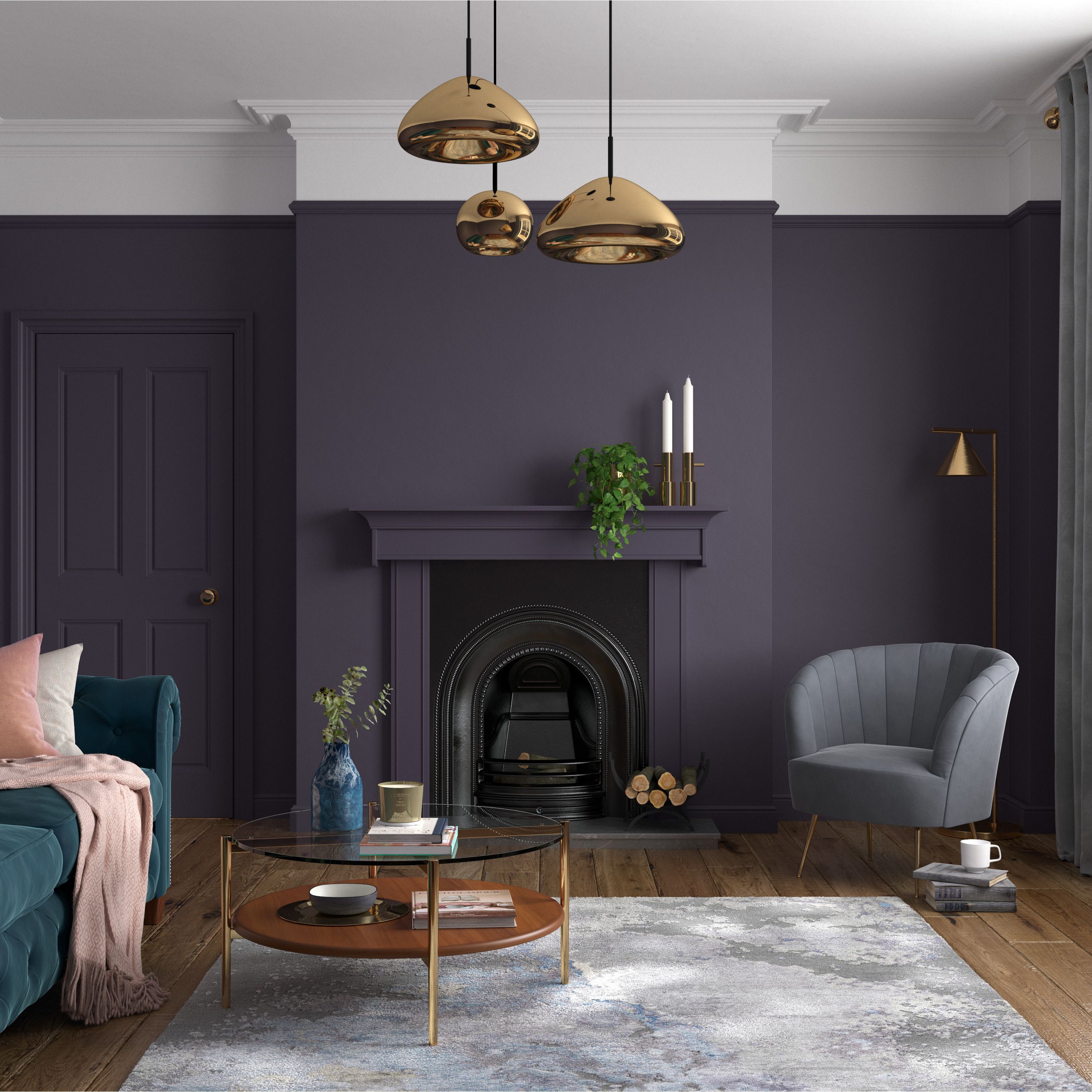 Dulux Heritage Wild Blackberry Velvet matt Wall paint, 2.5L