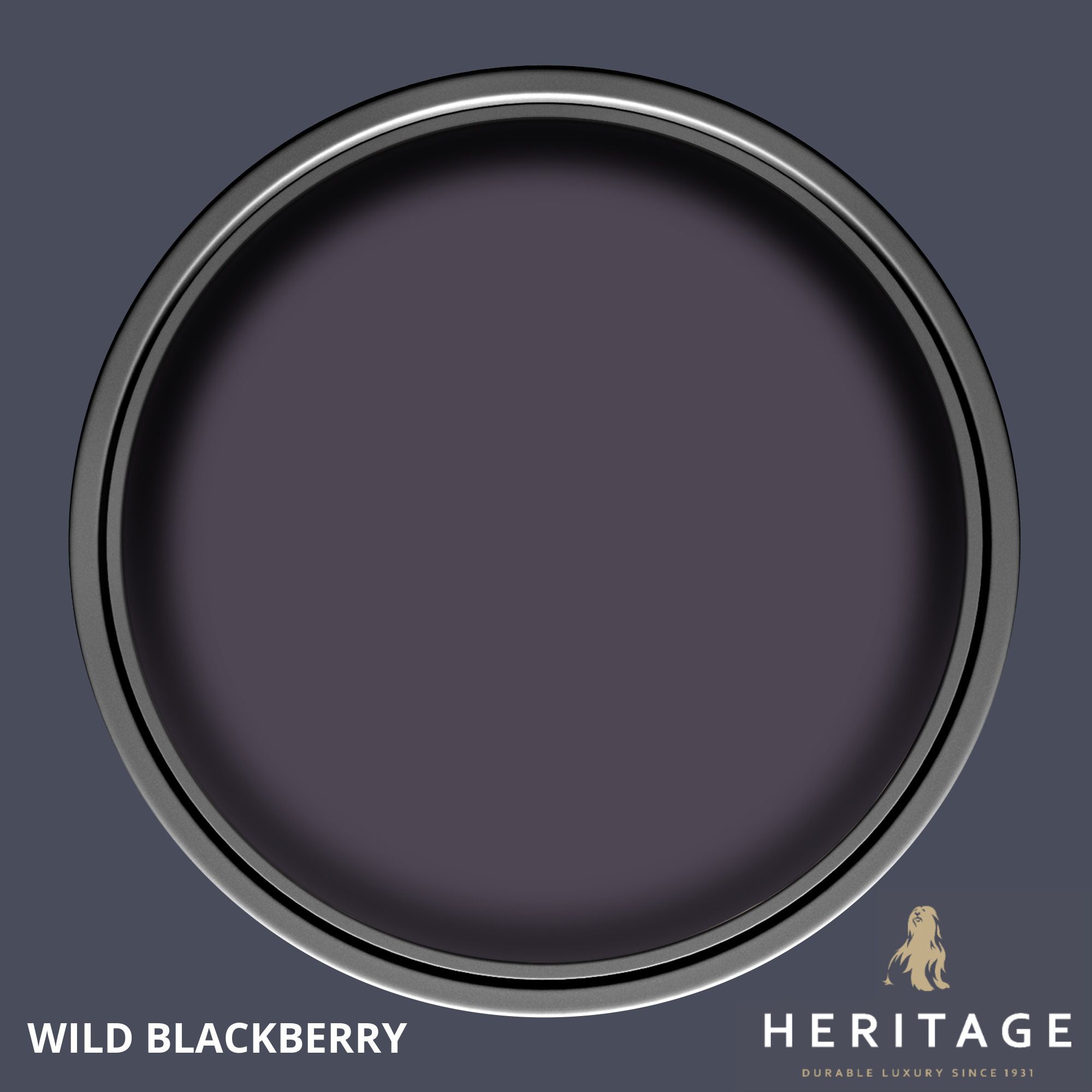 Dulux Heritage Wild Blackberry Velvet matt Wall paint, 2.5L